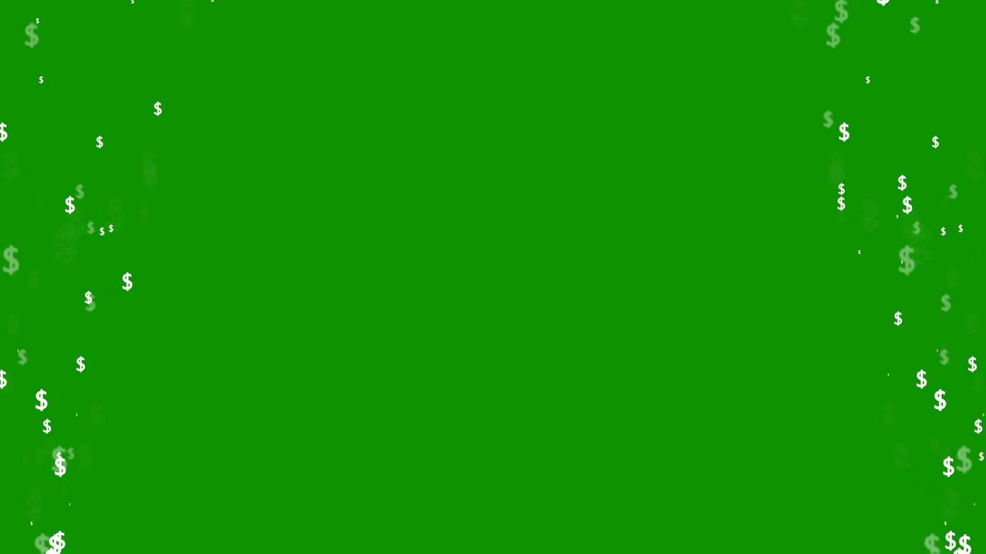 Animation Of Dollar Falling Moving On Green Stock Motion Graphics SBV ...