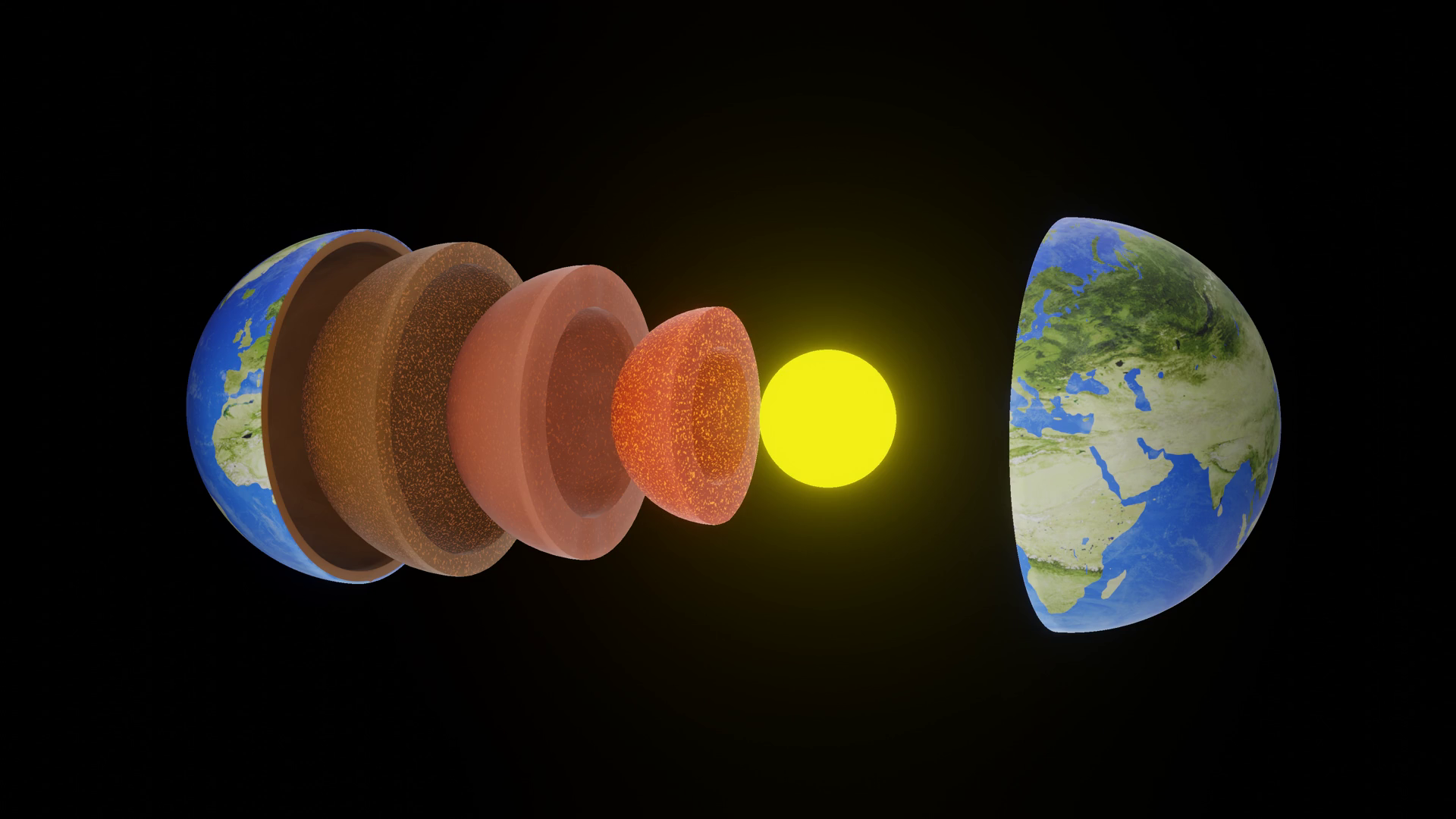 Earth Animation Showing Layer Structure On Stock Motion Graphics SBV ...
