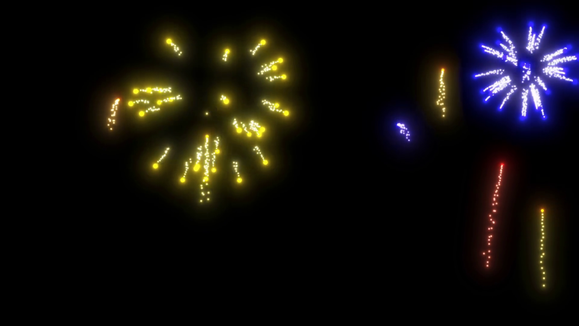 Fireworks In Night On Dark Sky Firework Stock Motion Graphics SBV ...