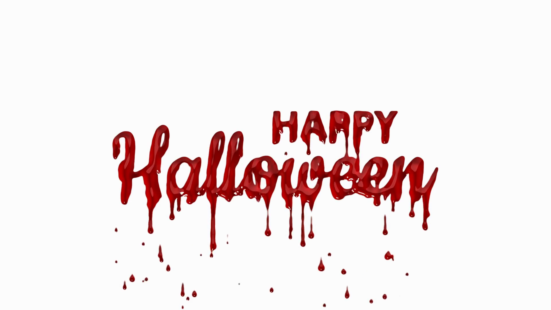 Happy Halloween Animation Of Blood Text On Stock Motion Graphics SBV ...