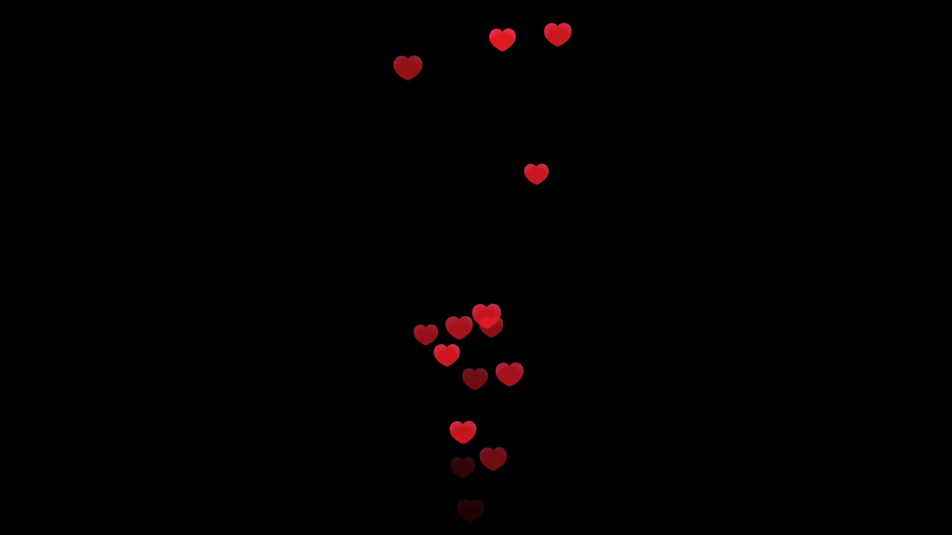 Heart Falling Animation On Dark Background Stock Motion Graphics SBV ...