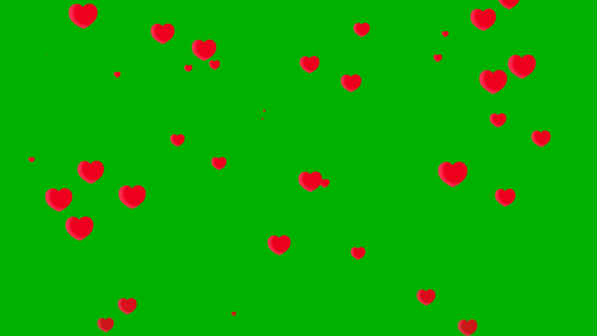 Heart Falling Animation On Green Background Stock Motion Graphics SBV ...