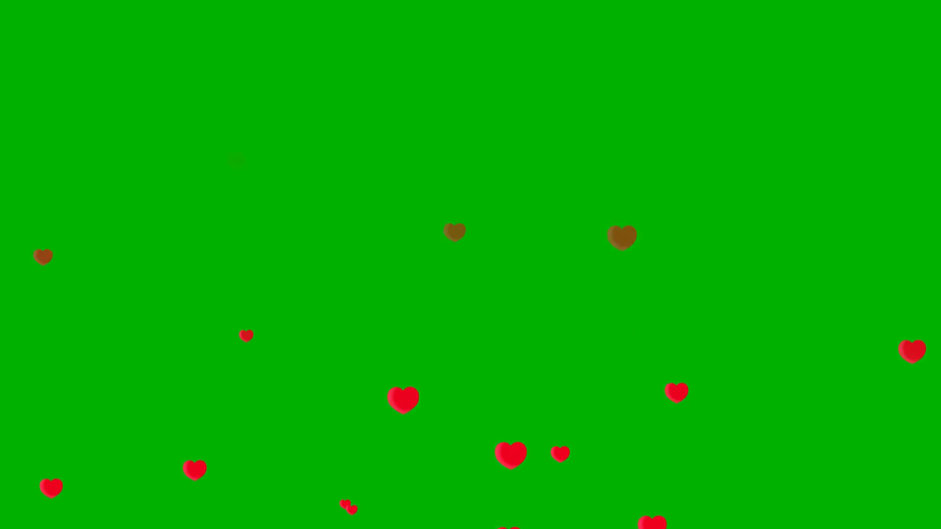 Heart Falling Animation On Green Background Stock Motion Graphics SBV ...