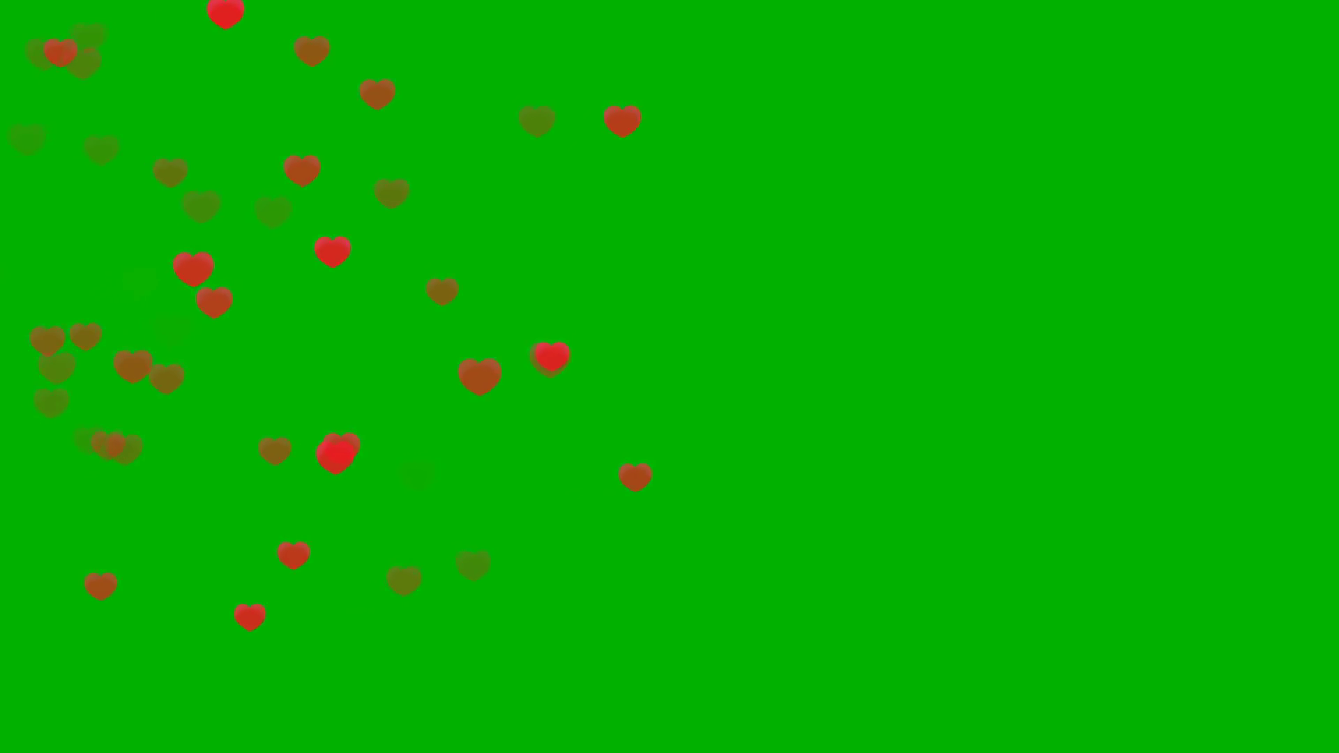 Heart Falling Animation On Green Background Stock Motion Graphics SBV ...