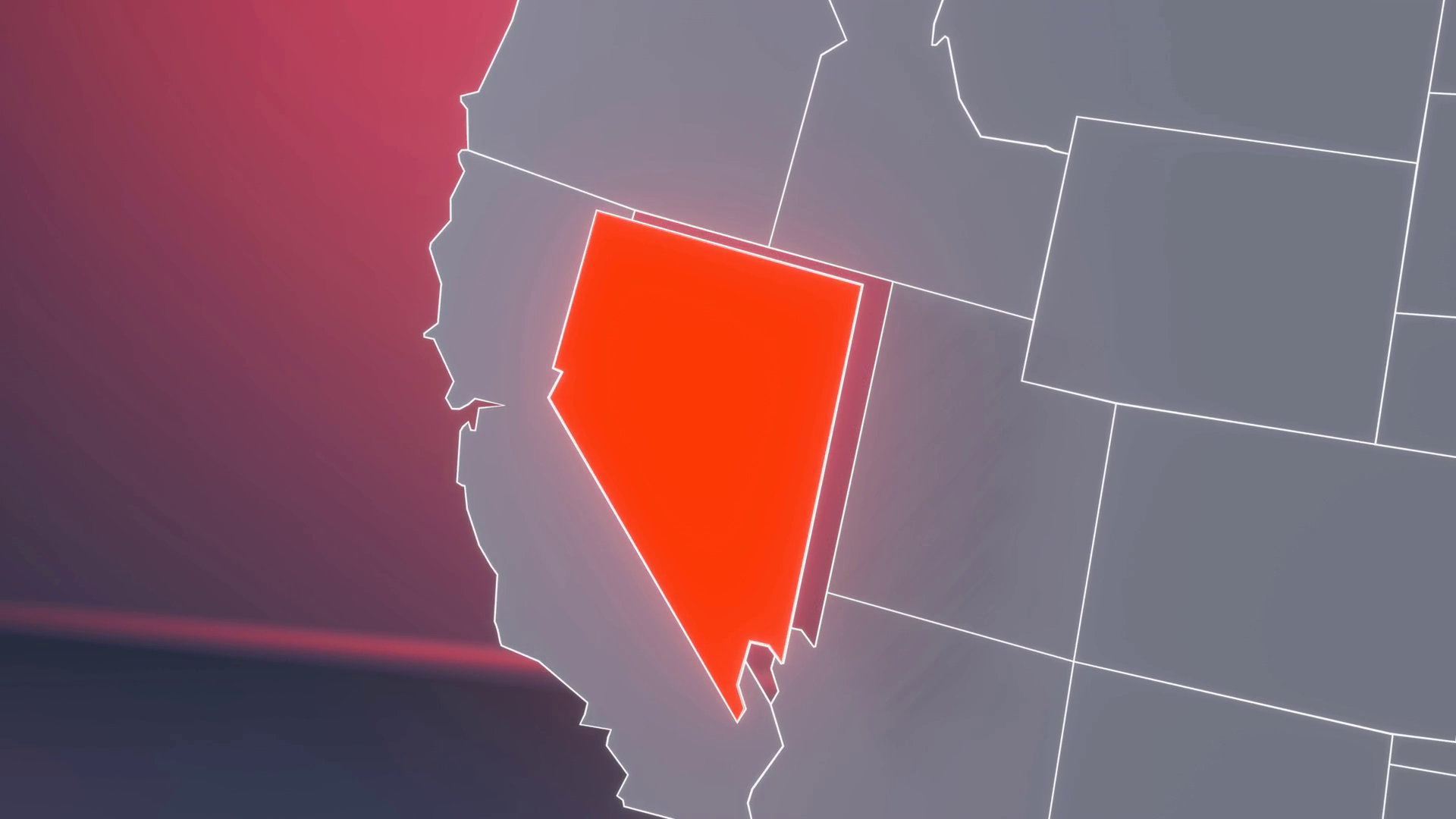 Usa Map To Nevada (nv) Zoom Animation State Stock Motion Graphics SBV ...