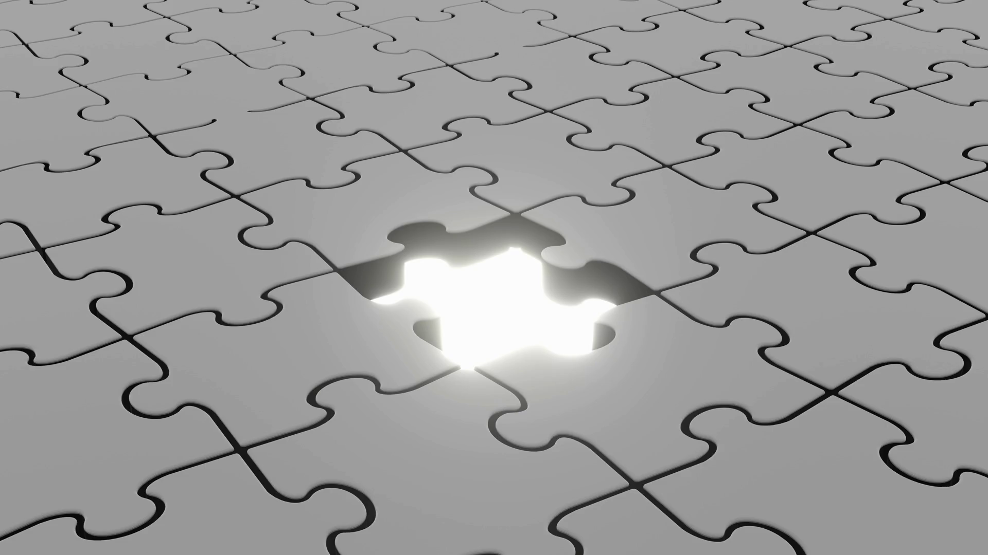 Jigsaw Puzzle Add Piece Complete Puzzle Full Stock Motion Graphics SBV ...