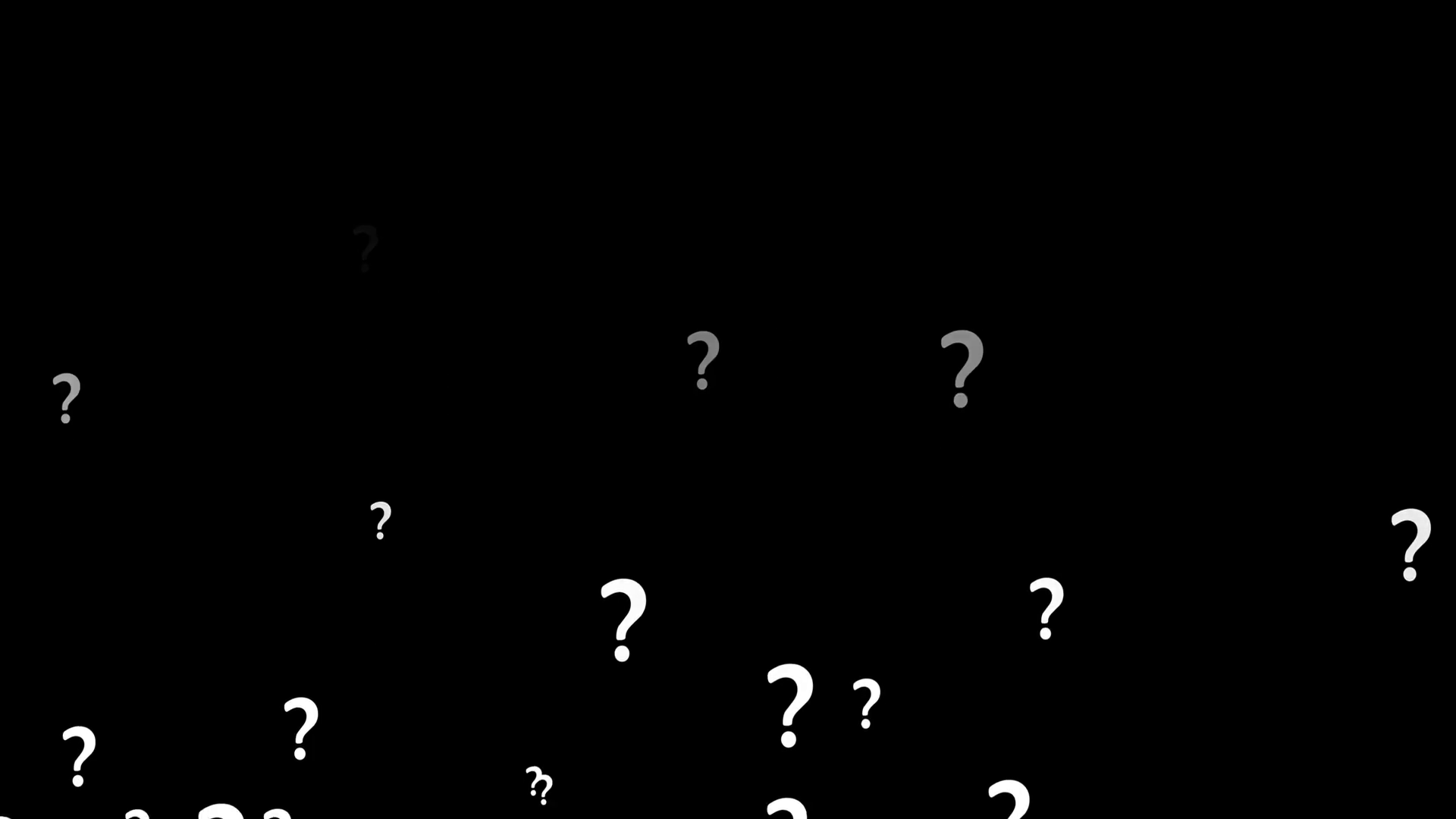 Animation Of Question Marks Moving On Alpha Stock Motion Graphics SBV ...