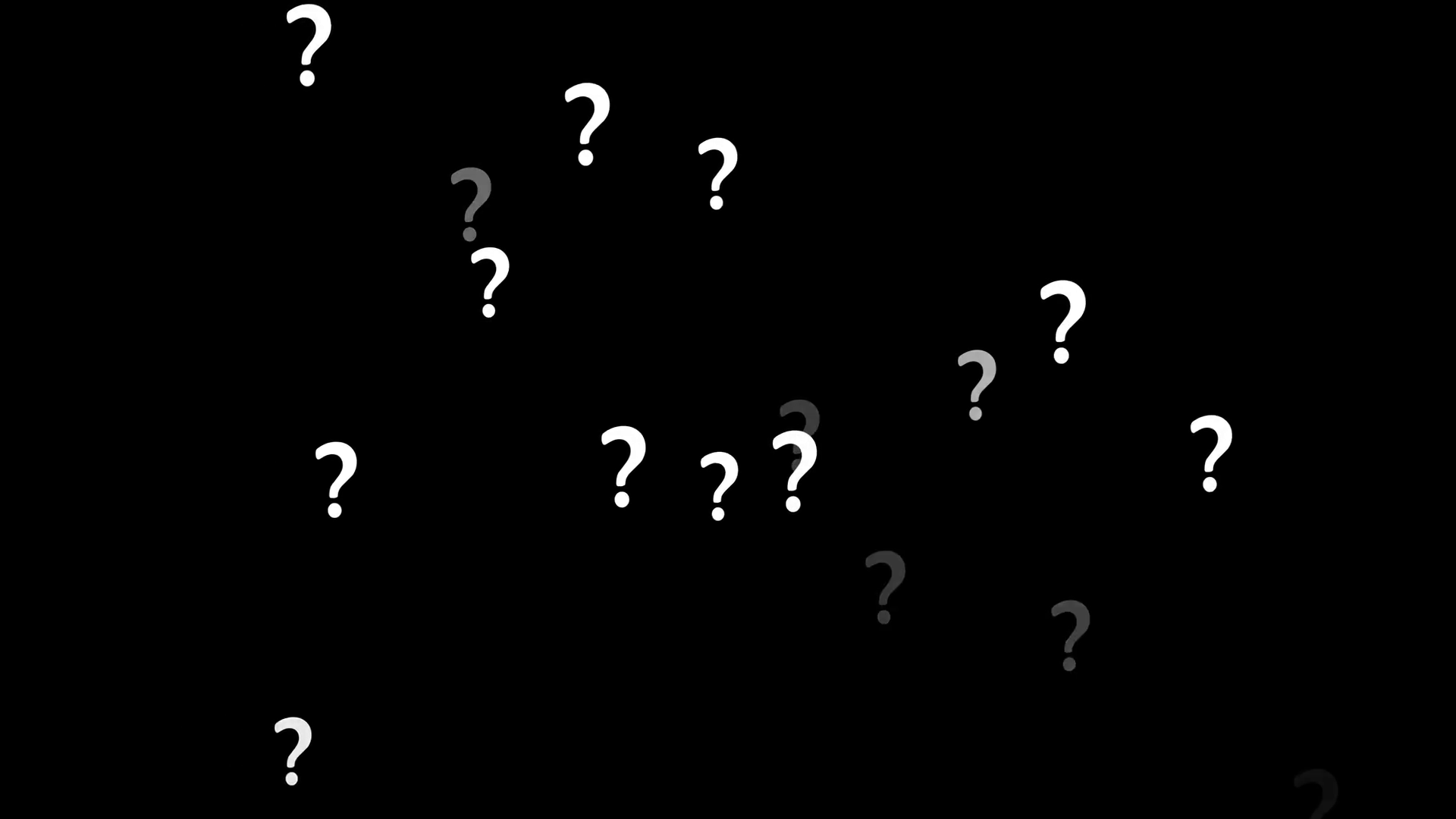 Animation Of Question Marks Moving On Alpha Stock Motion Graphics SBV ...