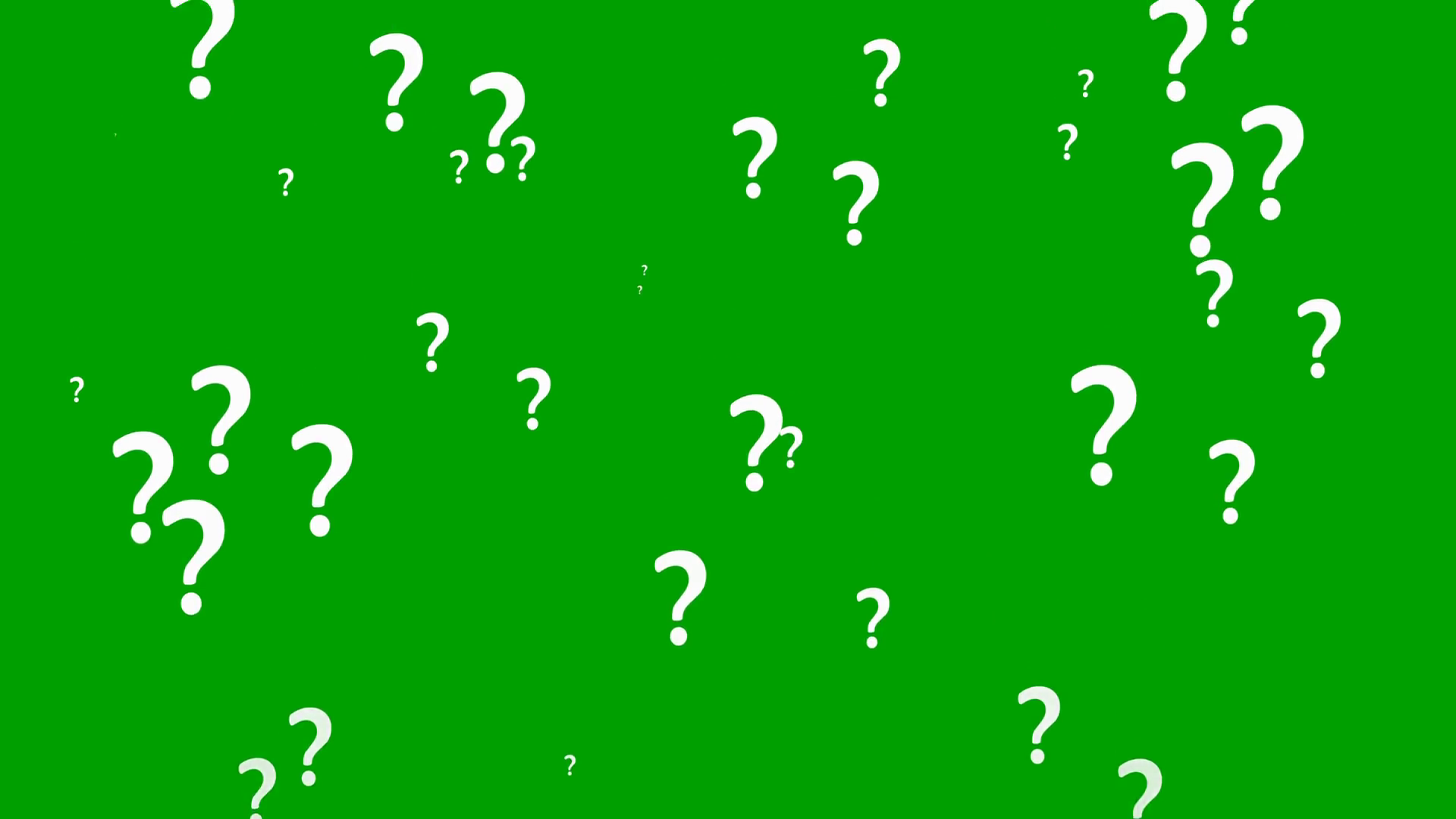 Animation Of Question Marks Moving On Green Stock Motion Graphics SBV ...