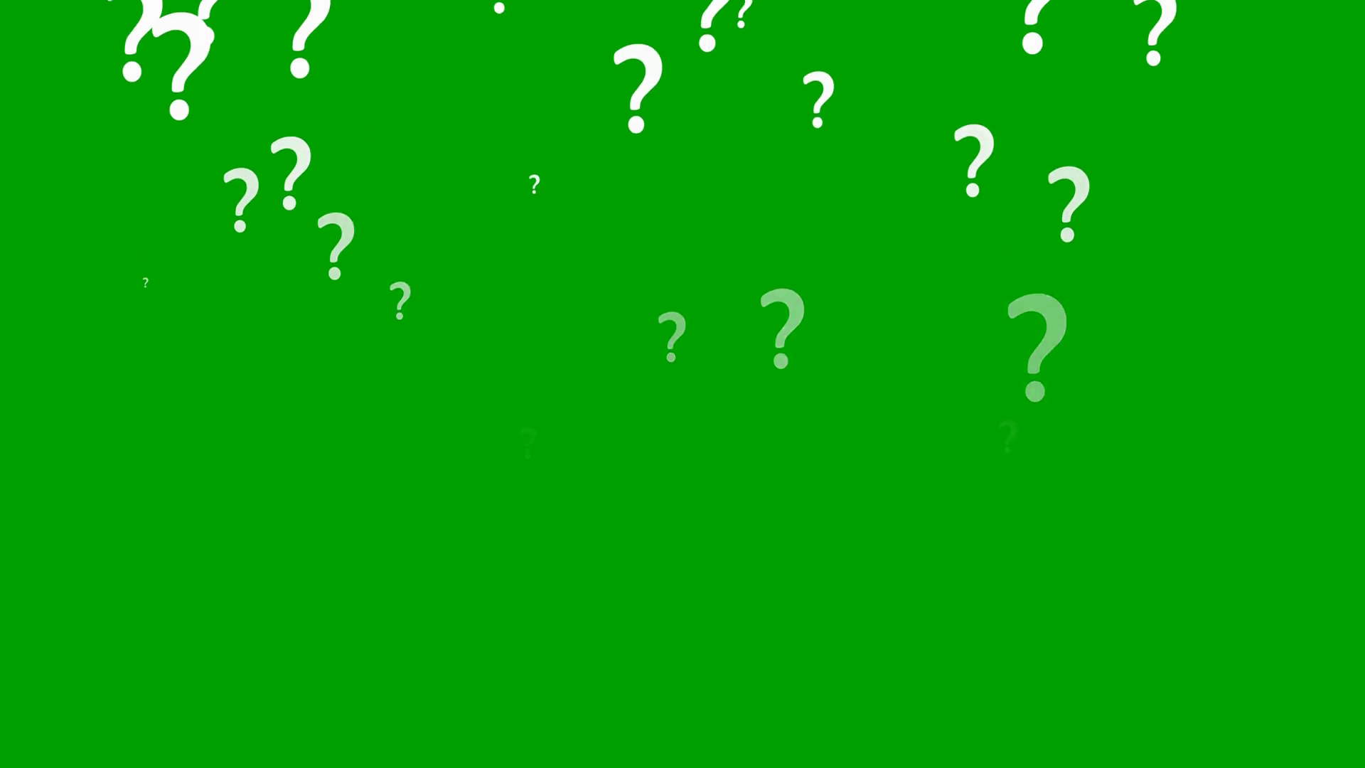 Animation Of Question Marks Moving On Green Stock Motion Graphics SBV ...