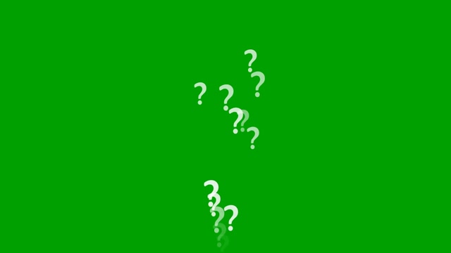 Question Mark Green Background | Effects and Overlays motion ...