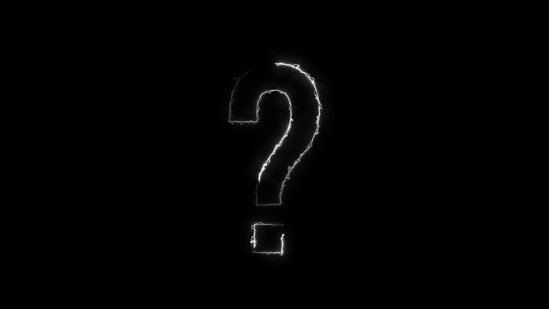 A Futuristic Glowing Question Mark With Stock Motion Graphics SBV ...