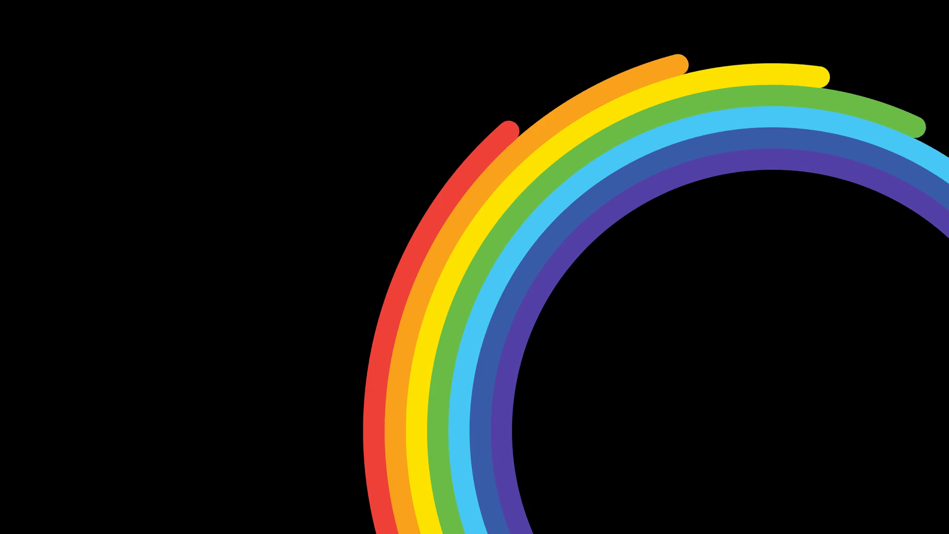 Animation Of Colourful Rainbow On Stock Motion Graphics SBV-348541107 ...