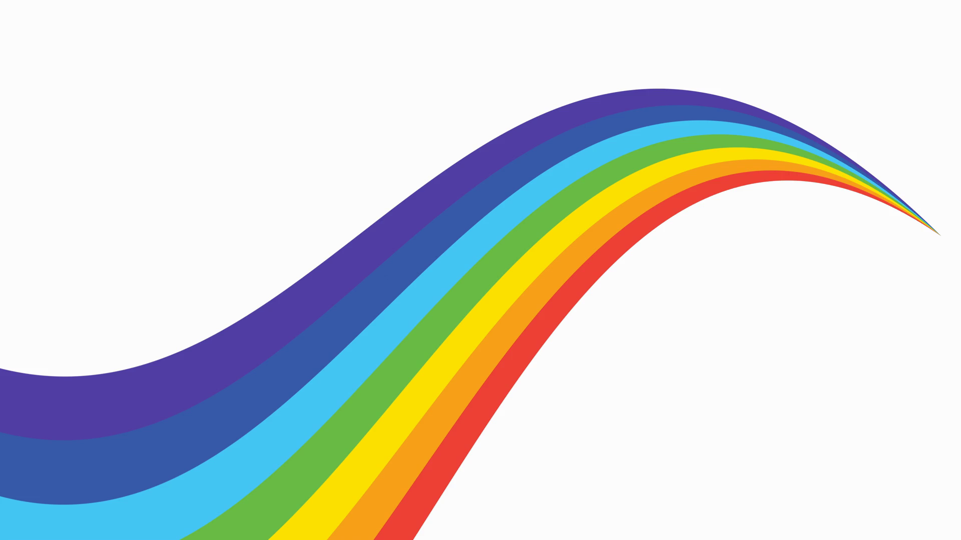 Animation Of Colourful Rainbow On White Stock Motion Graphics SBV ...