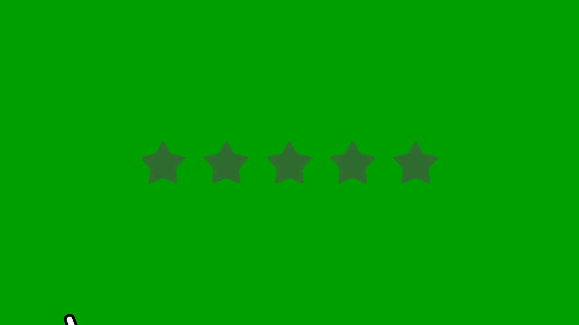 5 Star Rating Animation On Green Background Stock Footage SBV-348534115 ...