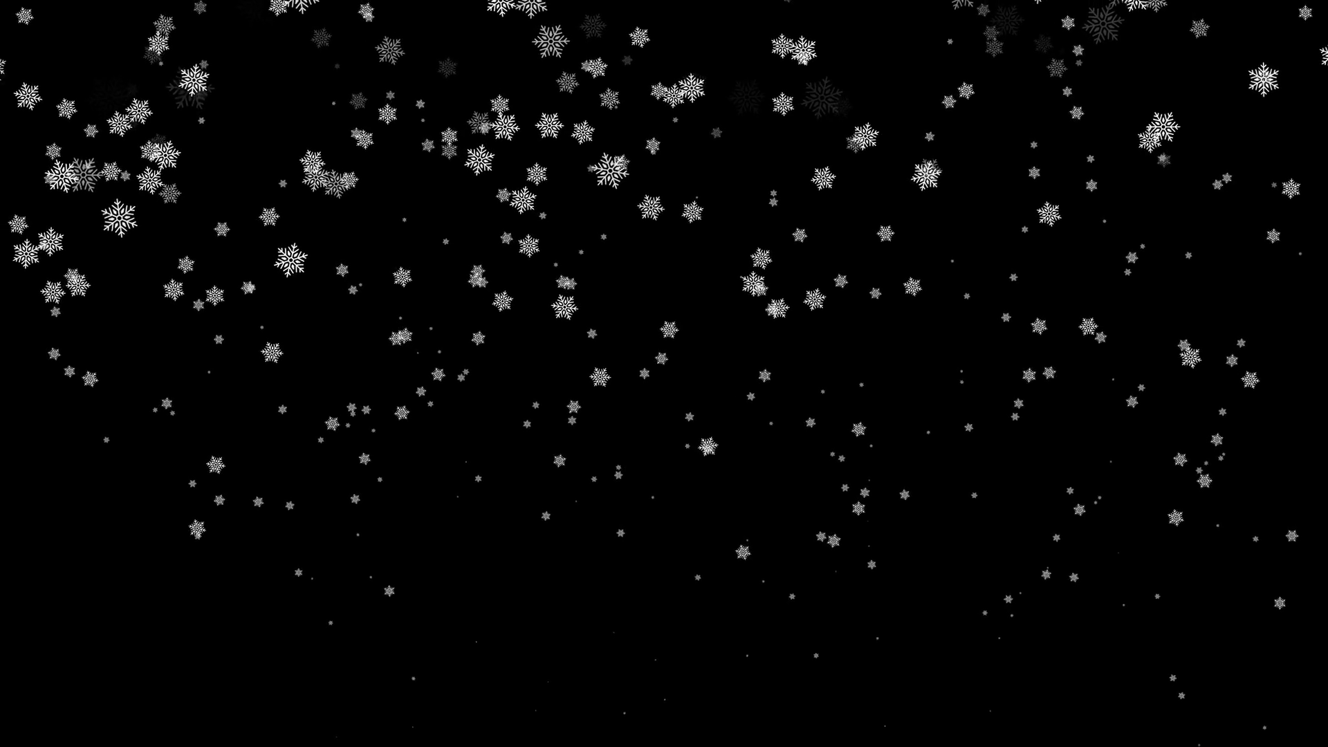 Snowfall Looping With White Snowflakes On Stock Motion Graphics SBV ...