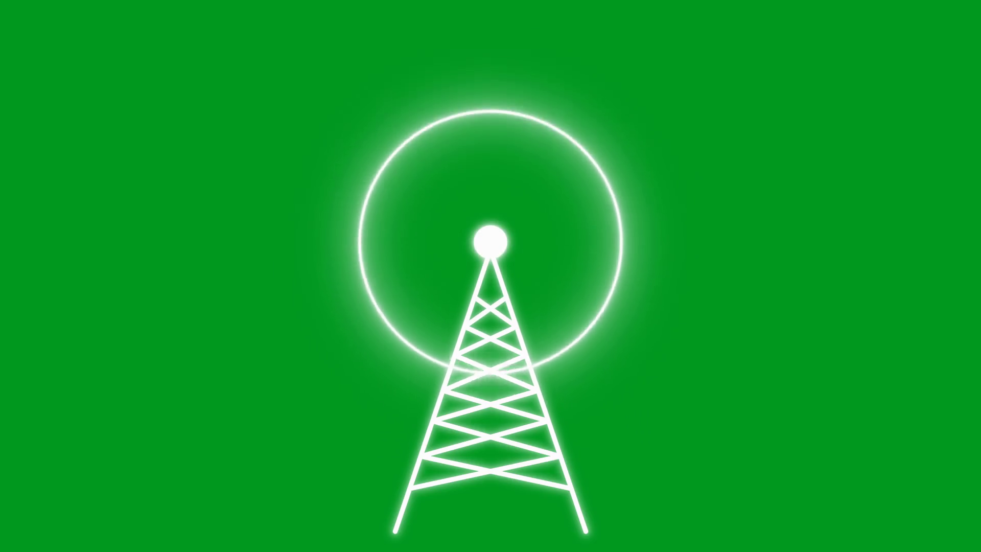 Communication Tower Sending Signal In Air Stock Footage SBV-348732651 ...