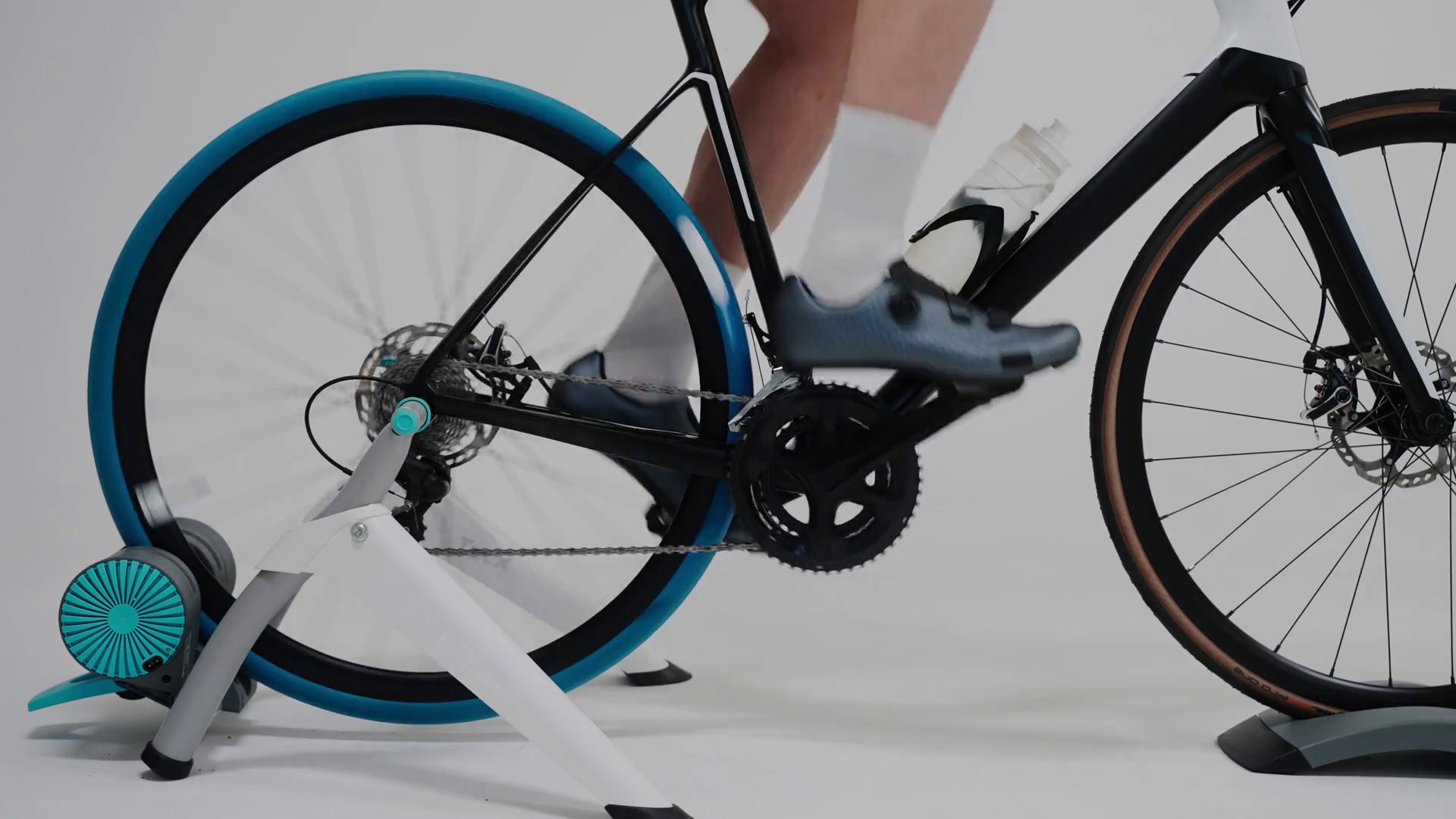 Close Shot Of Cyclist Training On Exercise Stock Footage SBV-347579785 ...