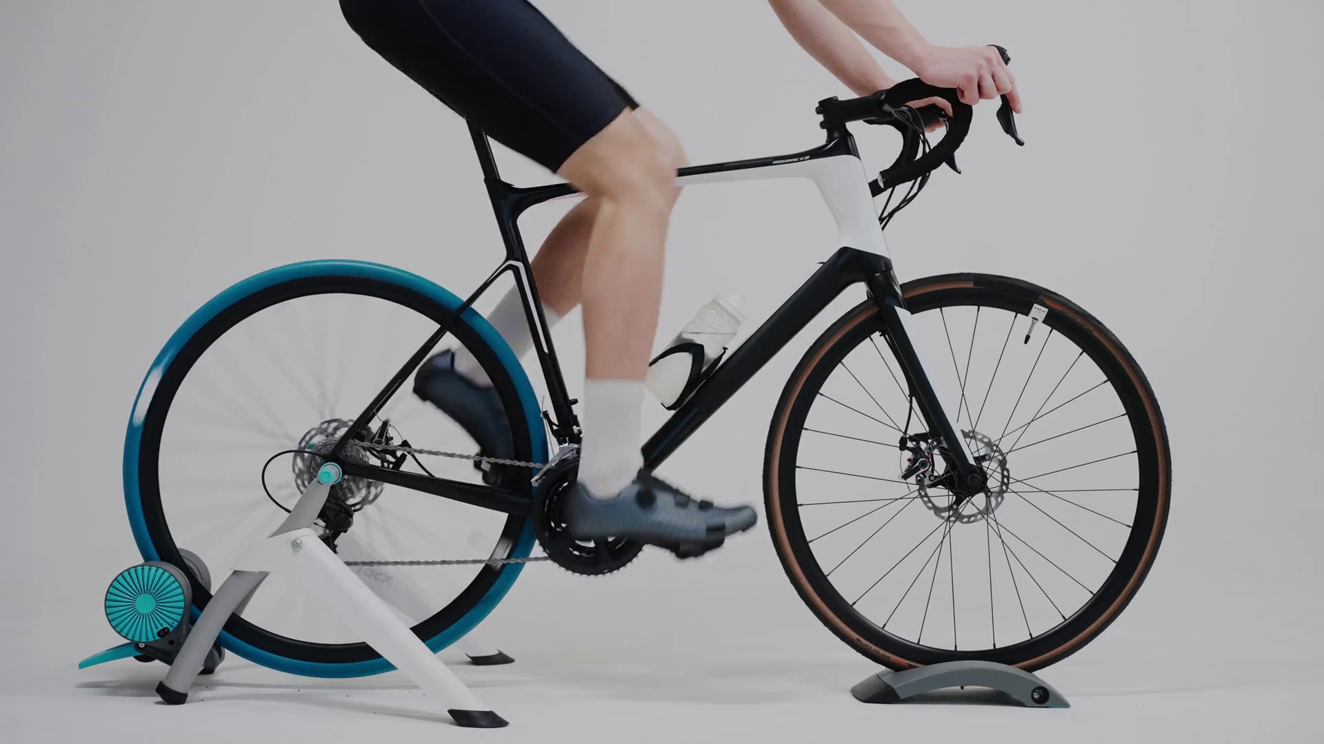 Shot Of Legs Of Cyclist Training On Exercise Stock Footage SBV ...