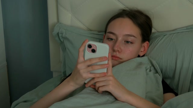 Teen On Bed Stock Footage: Royalty-Free Video Clips - Storyblocks