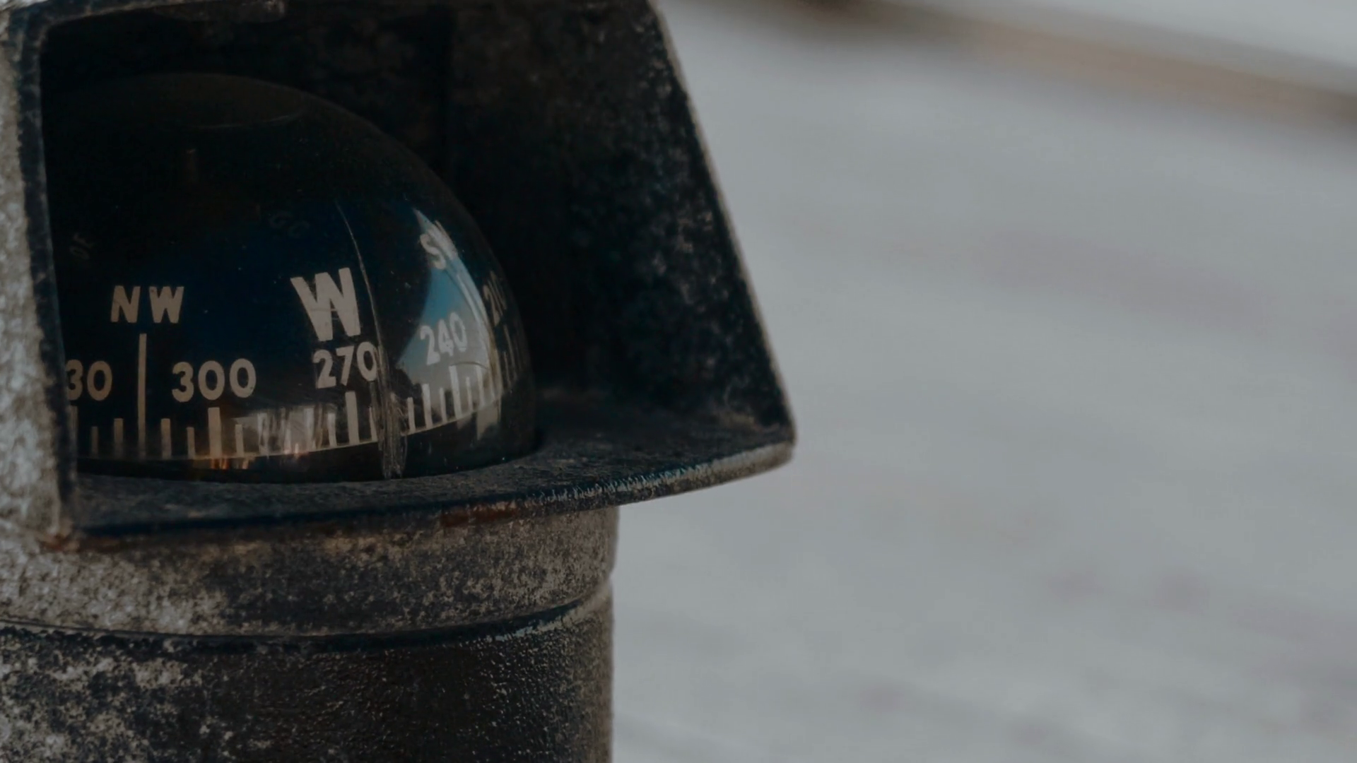 Close Up Sea Compass On Navigation Bridge In Stock Footage SBV ...