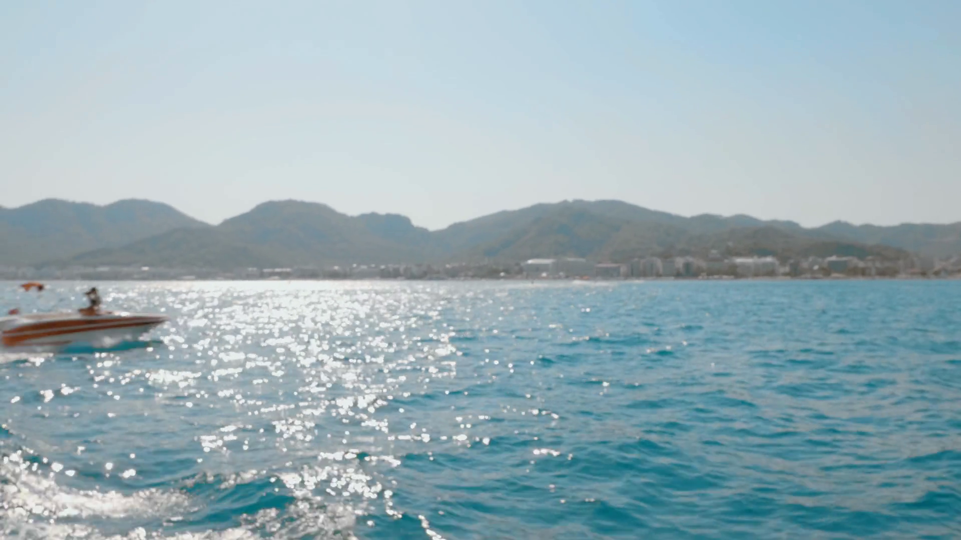 Motor Boat Riding Tourist Inflatable Tube In Stock Footage SBV ...