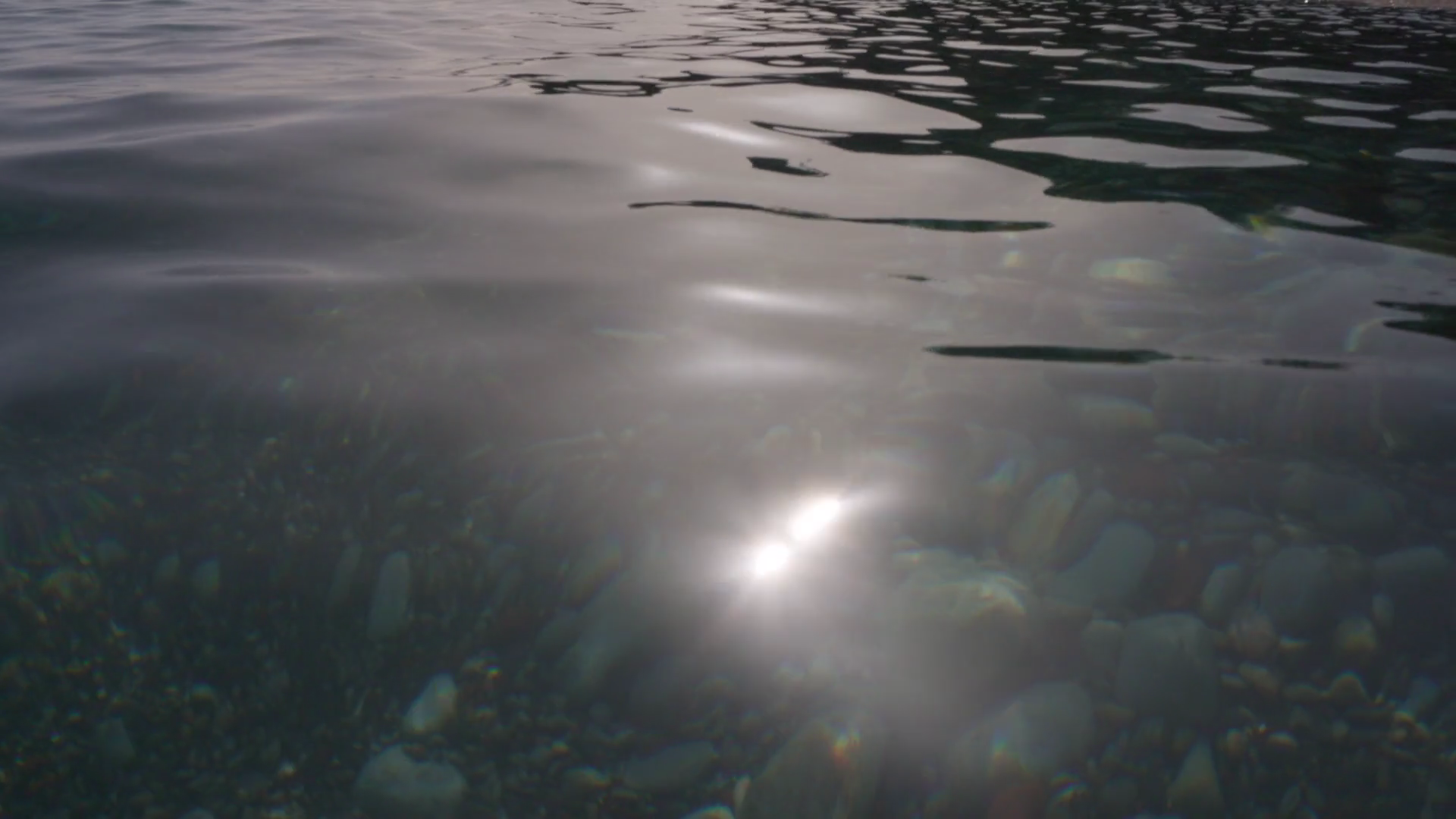 Sun Reflects Glitters In Sea Water Pure Stock Footage SBV-352124104 ...