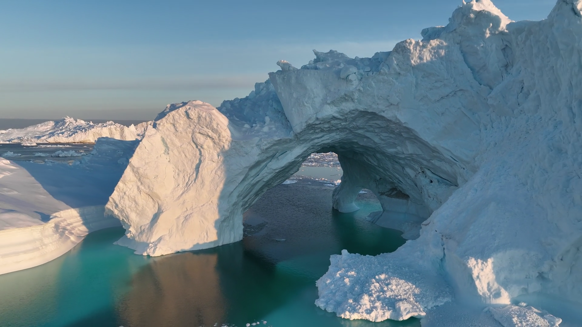 Stunning Natural Ice Arch Emerges Amid Stock Footage SBV-352056443 ...
