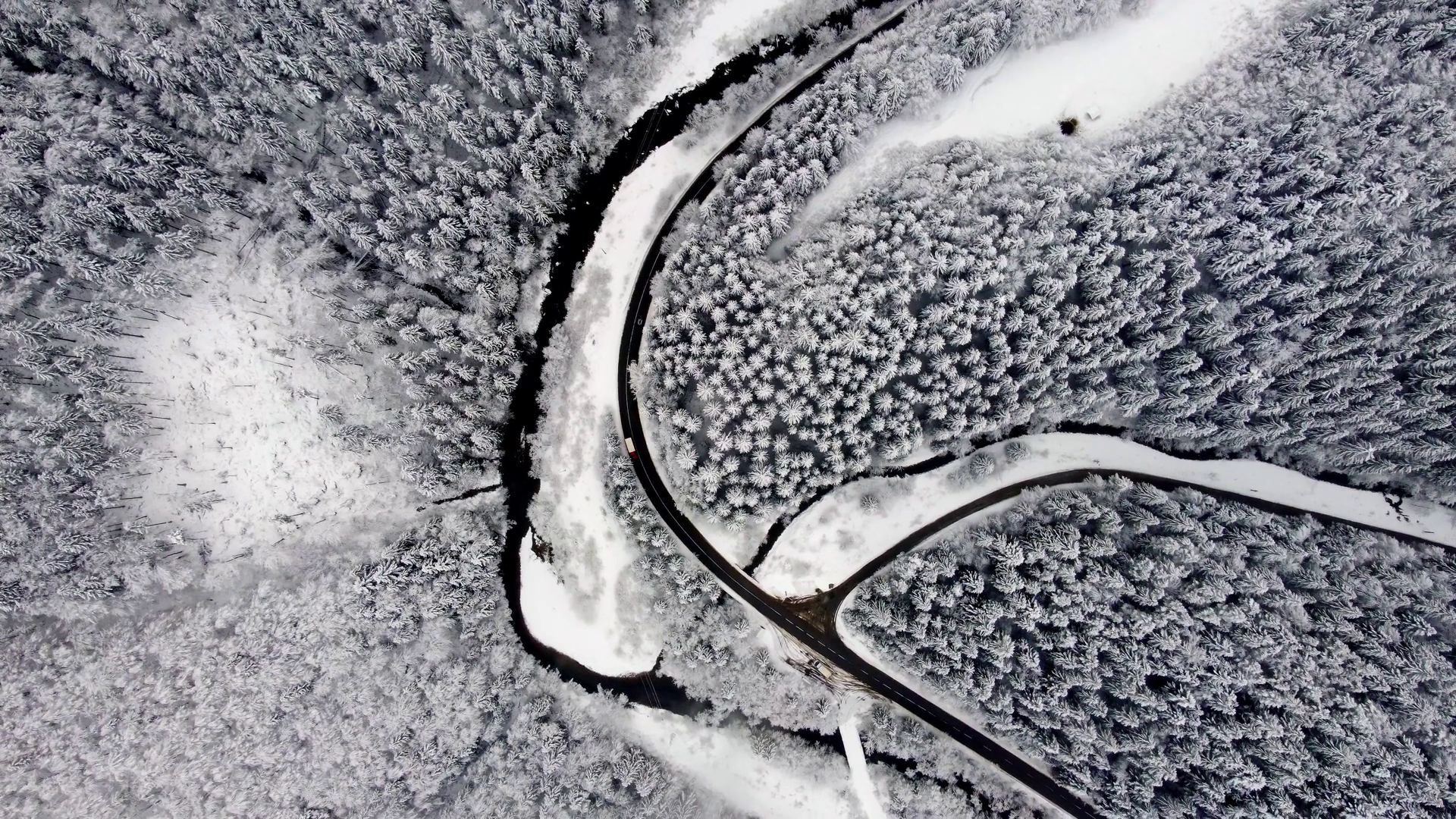 Aerial Shot Of Intersection Of Roads Streams Stock Footage SBV ...