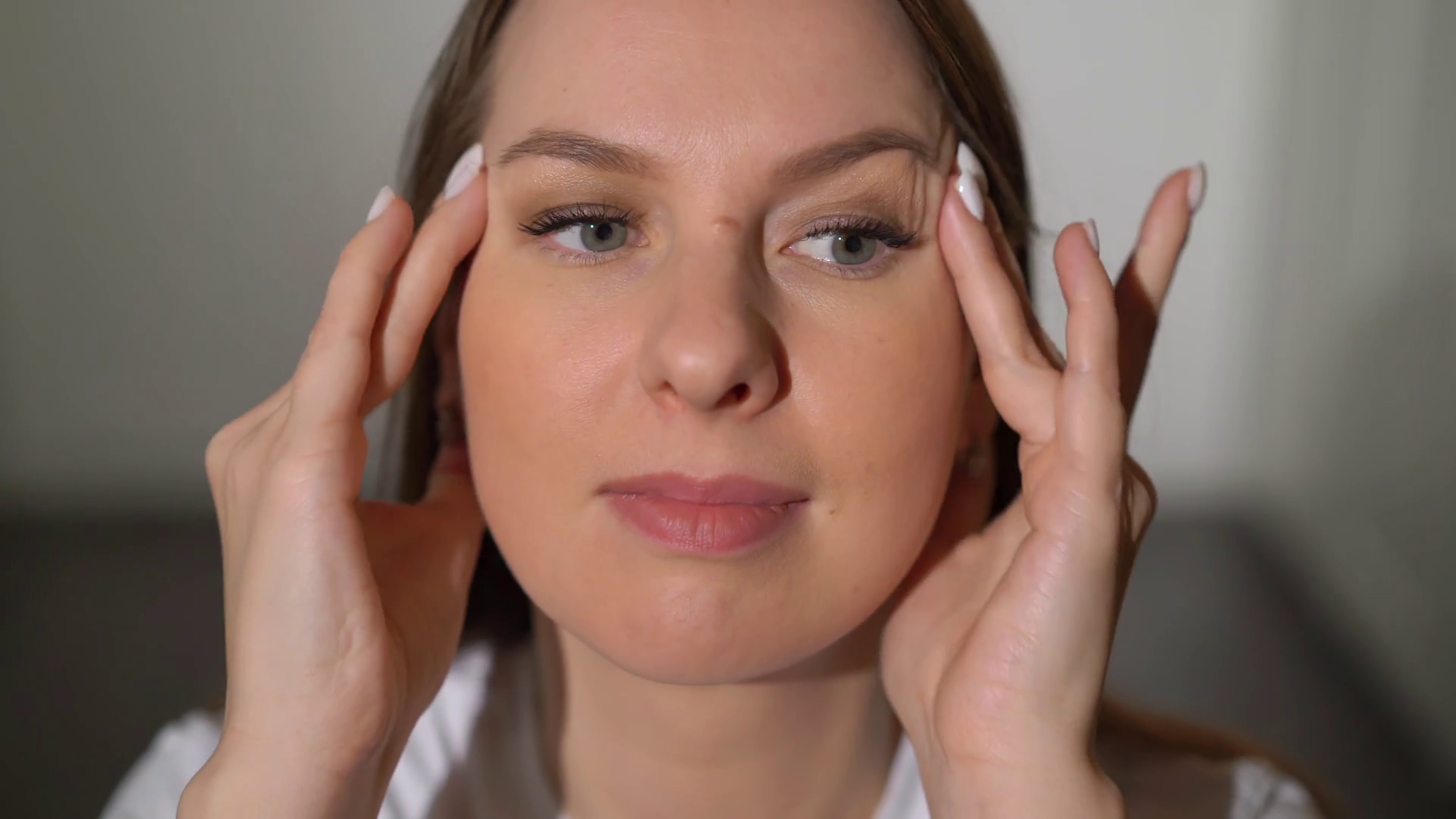 Young Woman Holding Head Female With Stock Footage SBV-352013596 ...