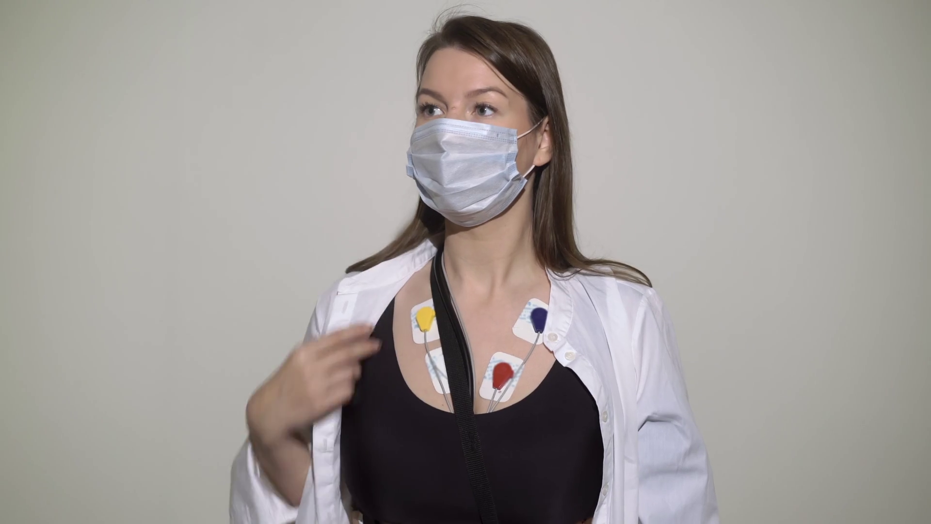 Ecg Sensors Electrocardiogram Blood Pressure Stock Footage SBV ...