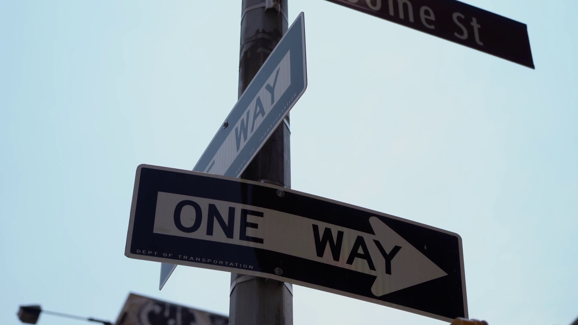 Street Signs Indicate Directions Display Stock Footage SBV-352007029 ...