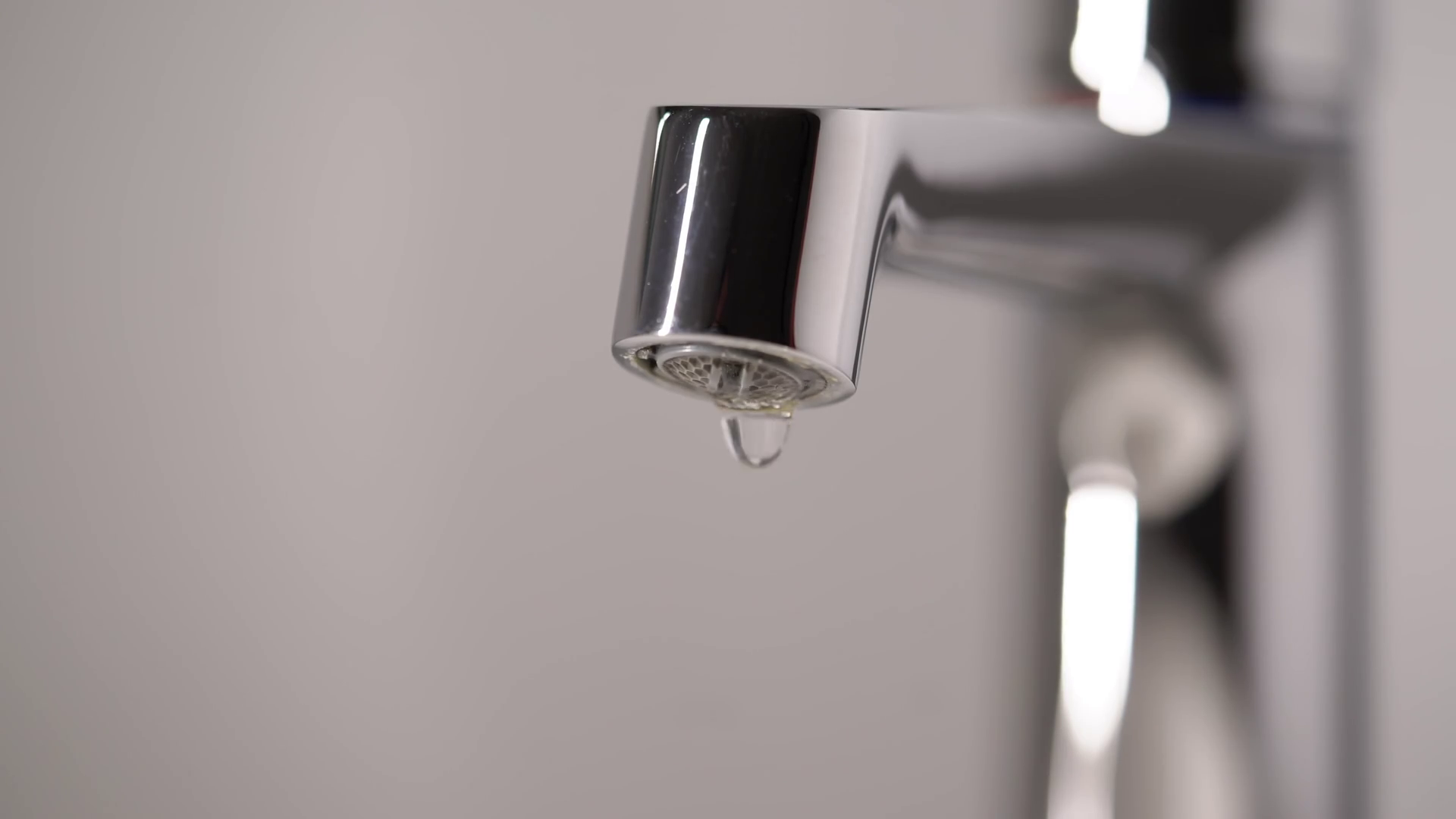 Mixer Valve Water Drip Drops From Water Pipe Stock Footage SBV ...