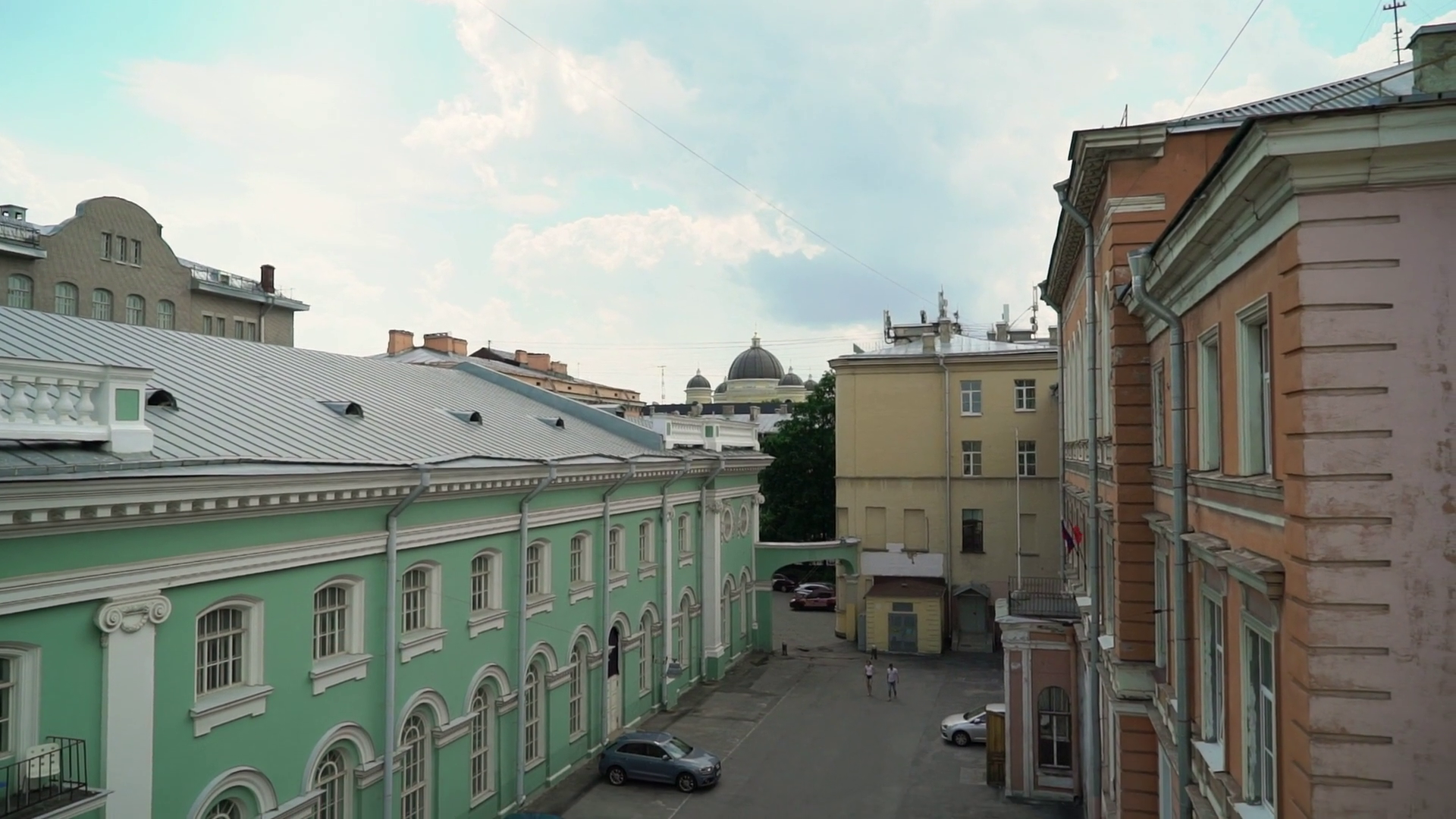 City Street View Building Architecture Stock Footage SBV-352465120 ...