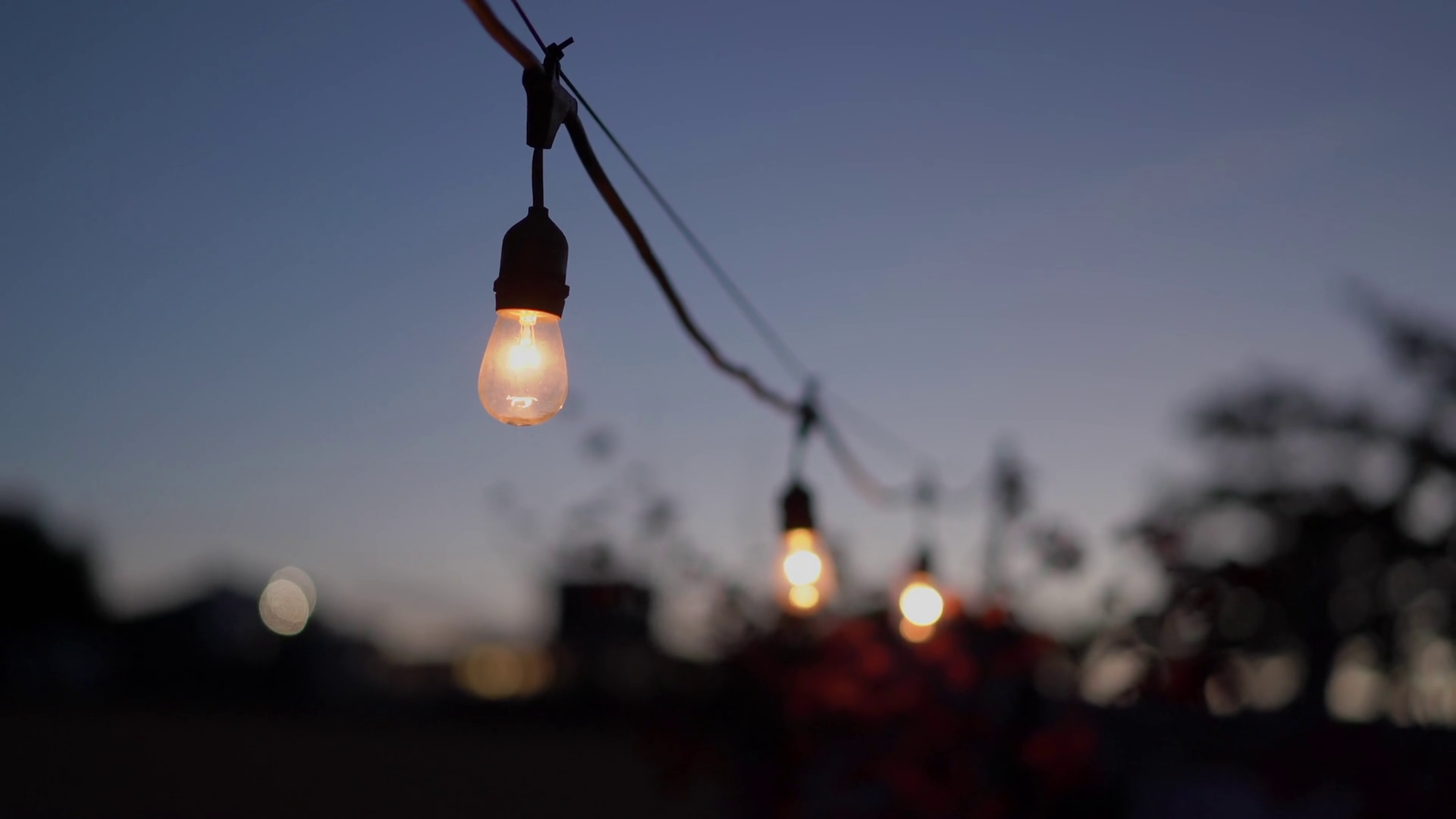 The Stunningly Beautiful String Lights Are Stock Footage SBV-352001447 ...