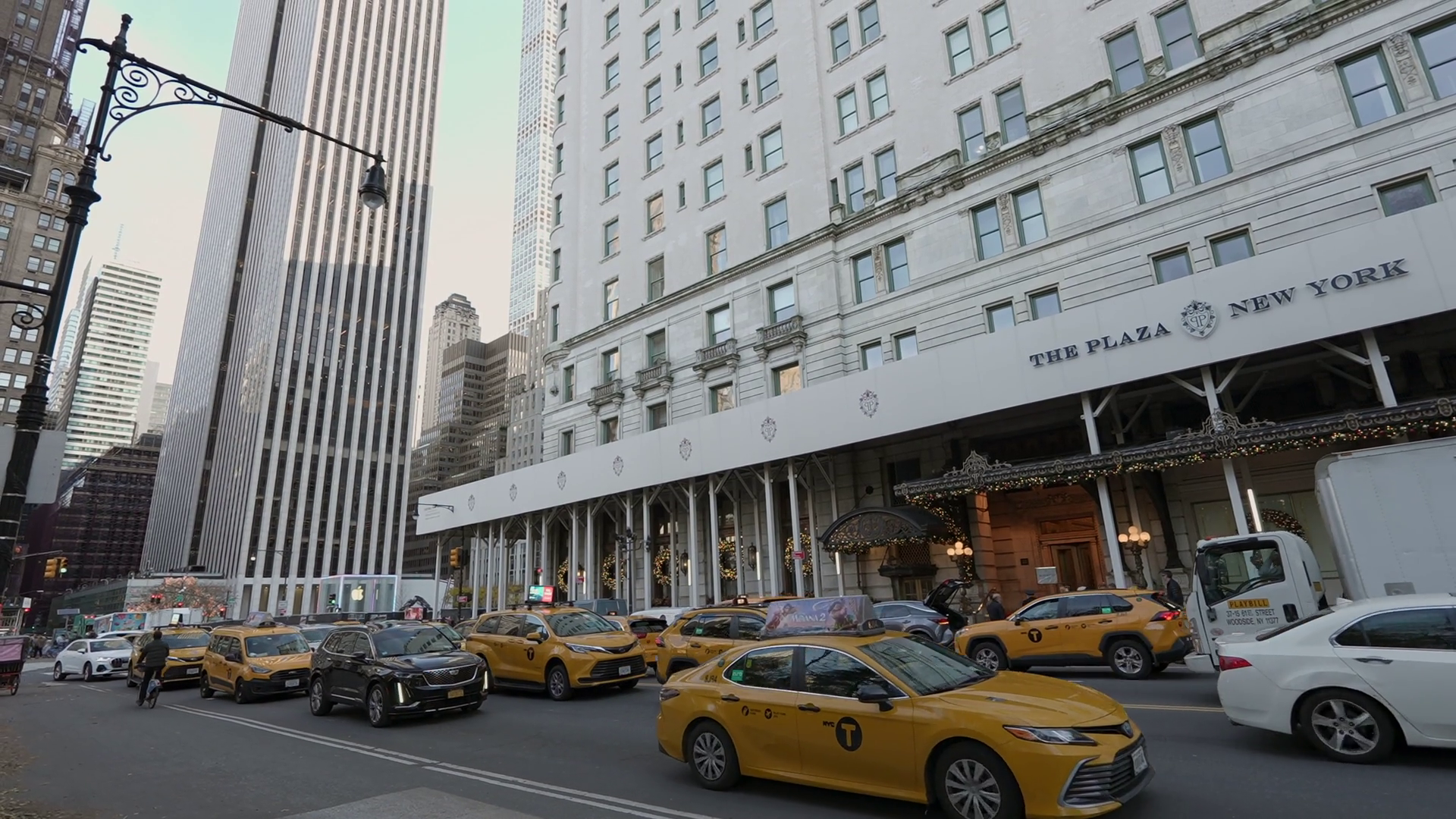 The Plaza Hotel Is Famous Landmark Located Stock Footage SBV-351845066 ...
