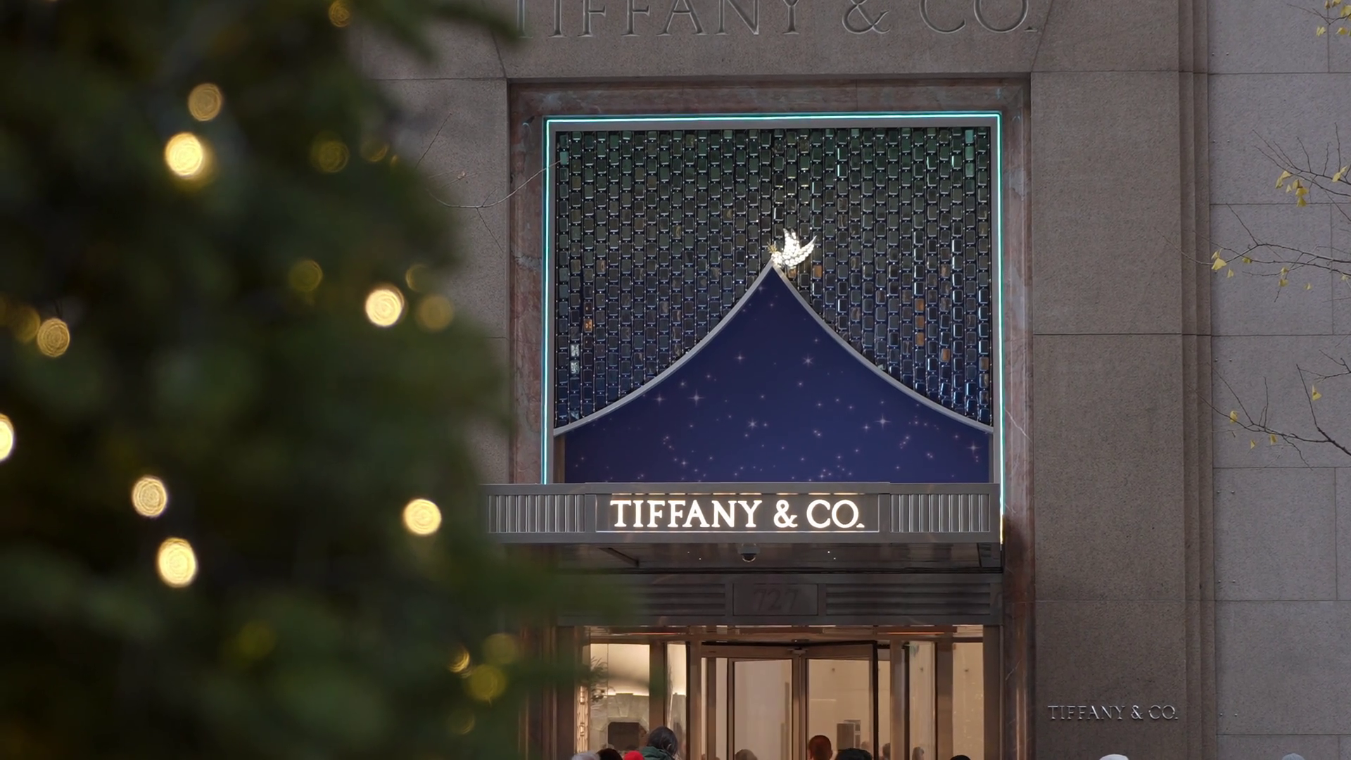 The Tiffany Co Storefront Has Enchanting Stock Footage SBV-351845140 ...