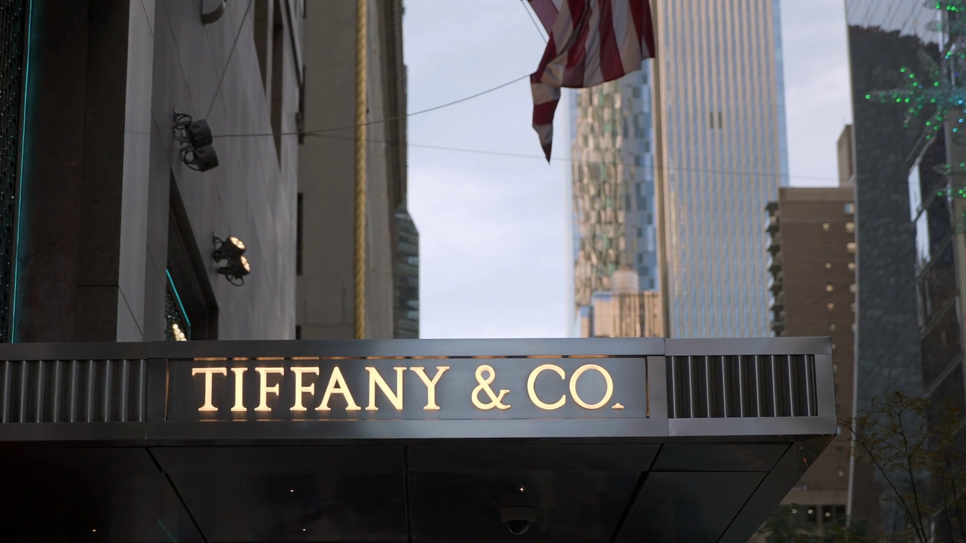 The Iconic Tiffany Co Storefront In New York Stock Footage SBV ...