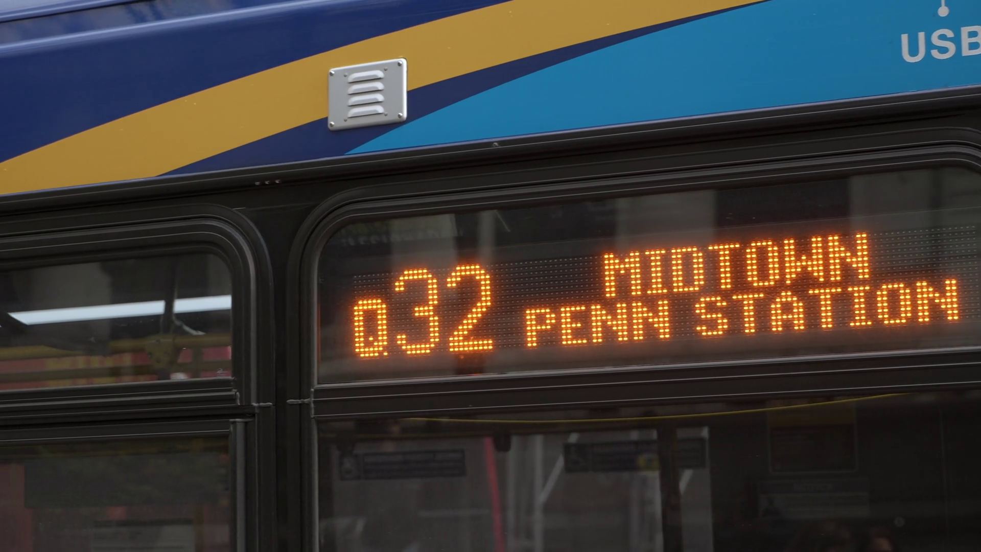 The City Bus Route Display Is Located At Stock Footage SBV-351845191 ...