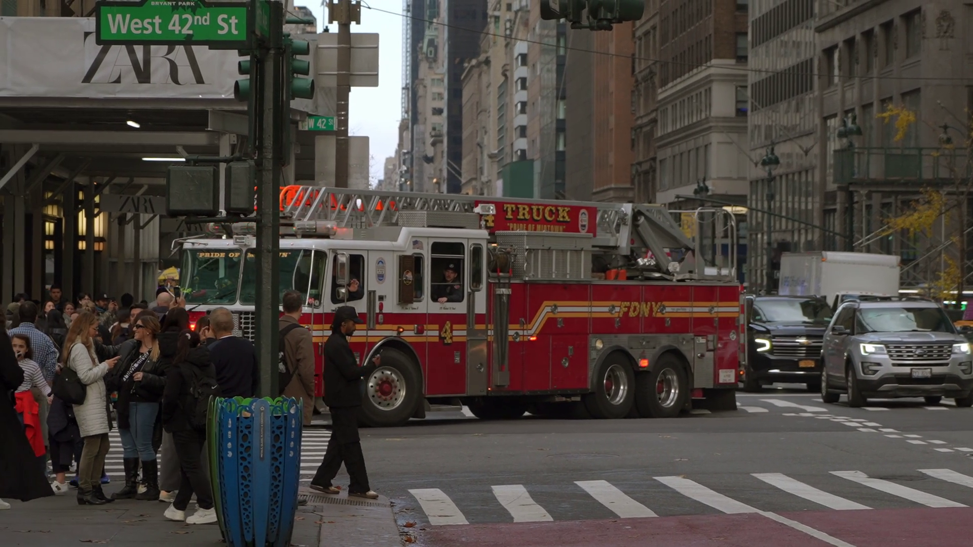 An Urban Fire Truck Skillfully Efficiently Stock Footage SBV-351845197 ...