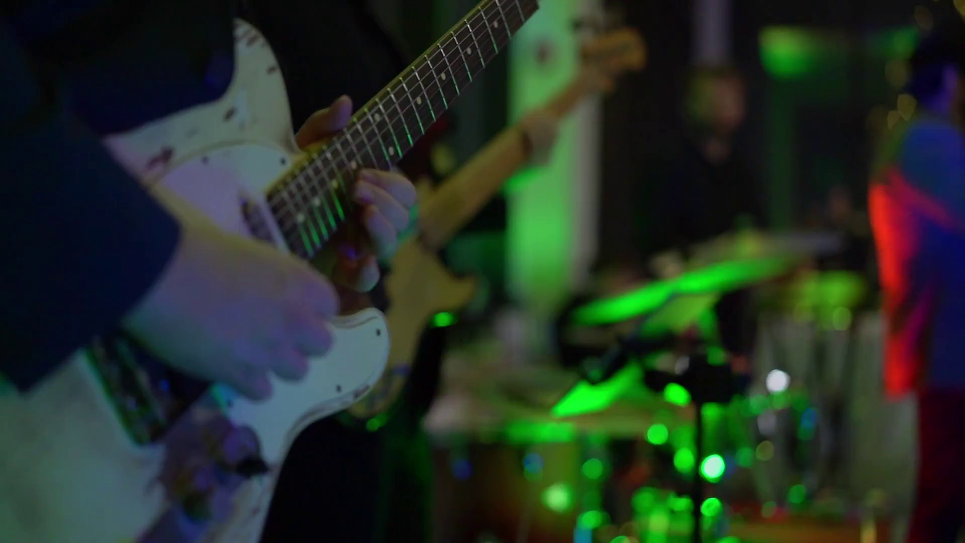 Close-up Of Electric Guitar Performance At Stock Footage SBV-351836345 ...