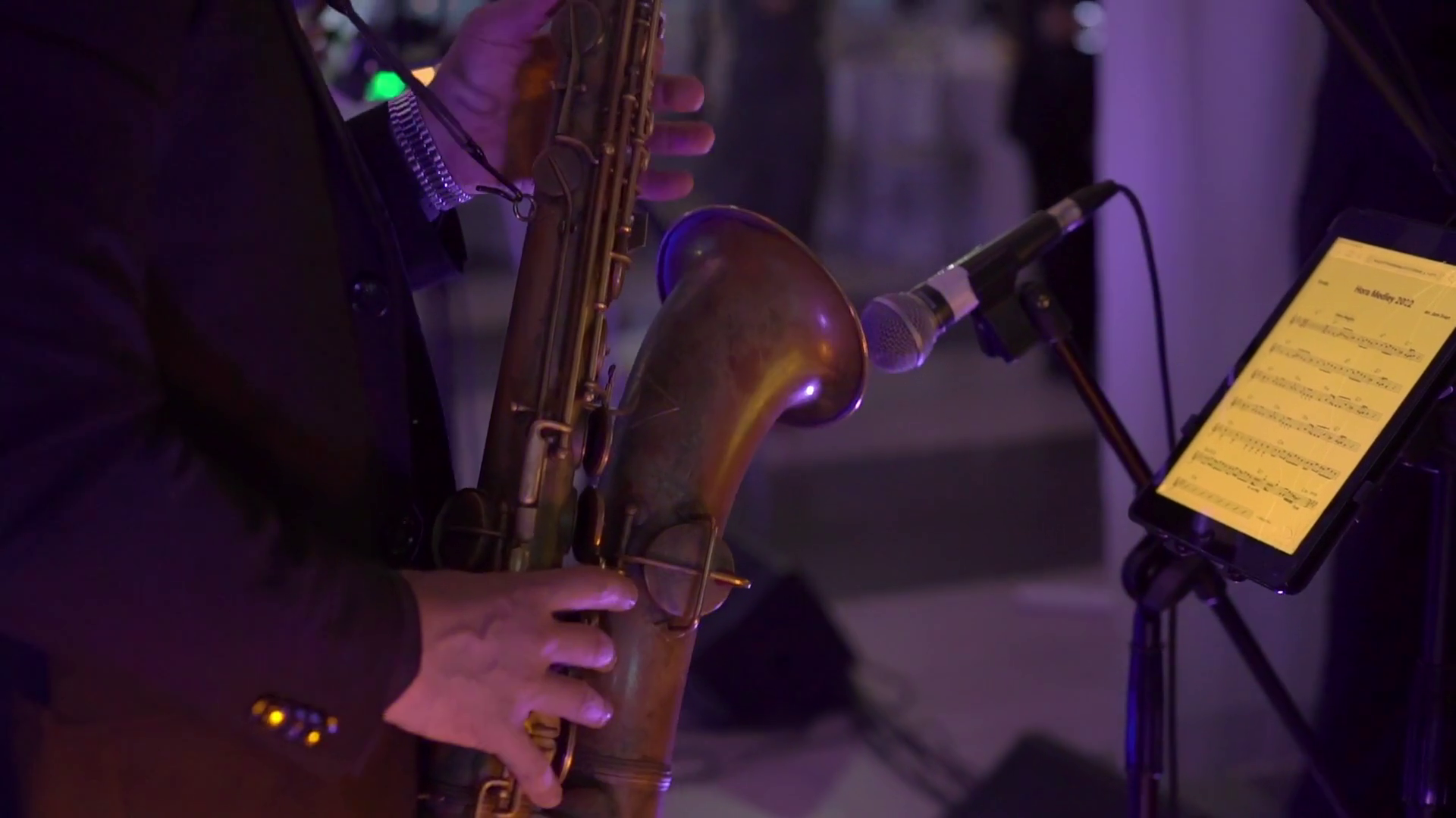 An Artist Is Playing Jazz On Stage Stock Footage SBV-351836361 ...