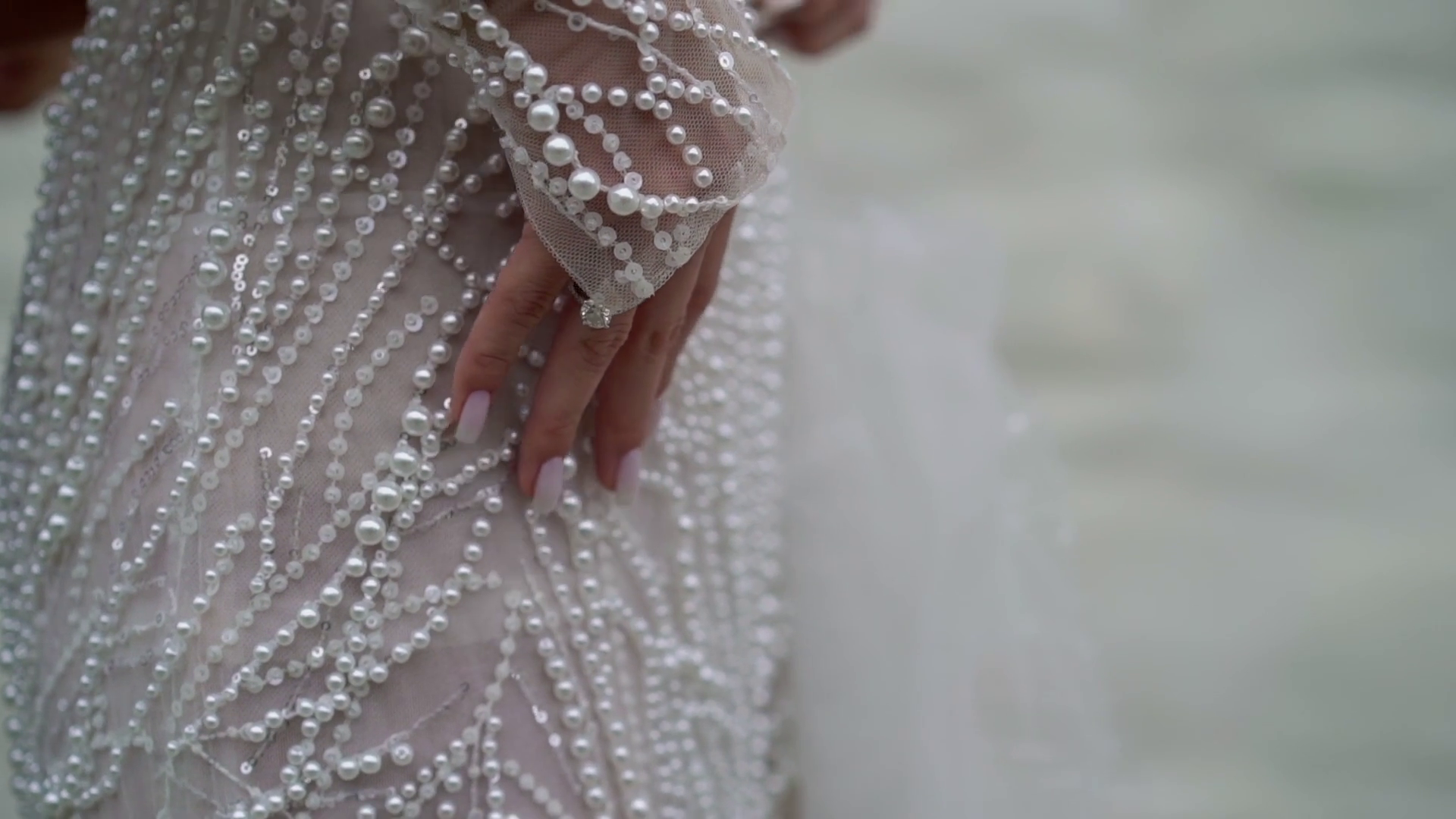 This Is Elegant Intricate Wedding Dress Stock Footage SBV-352002544 ...