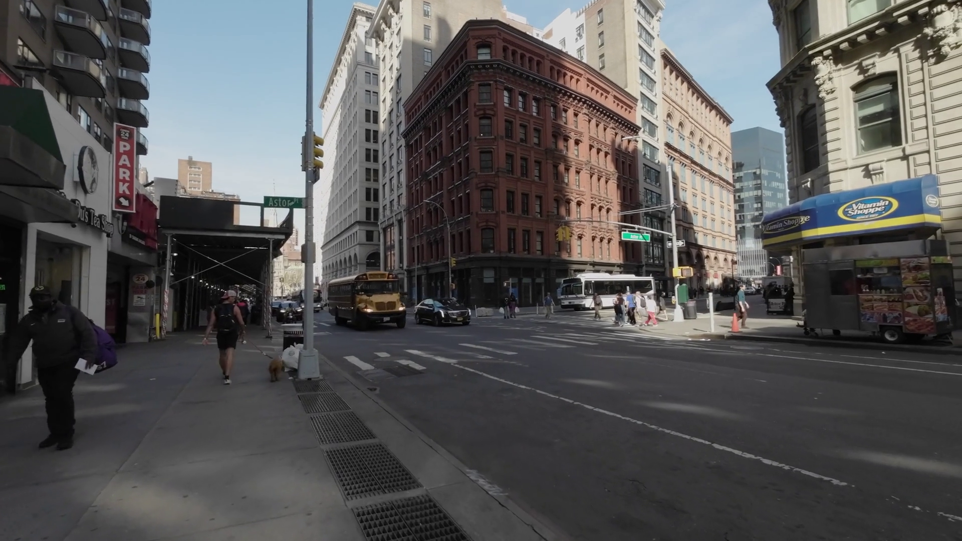 Busy Urban Street Scene Showcasing Traffic Stock Footage SBV-352008440 ...