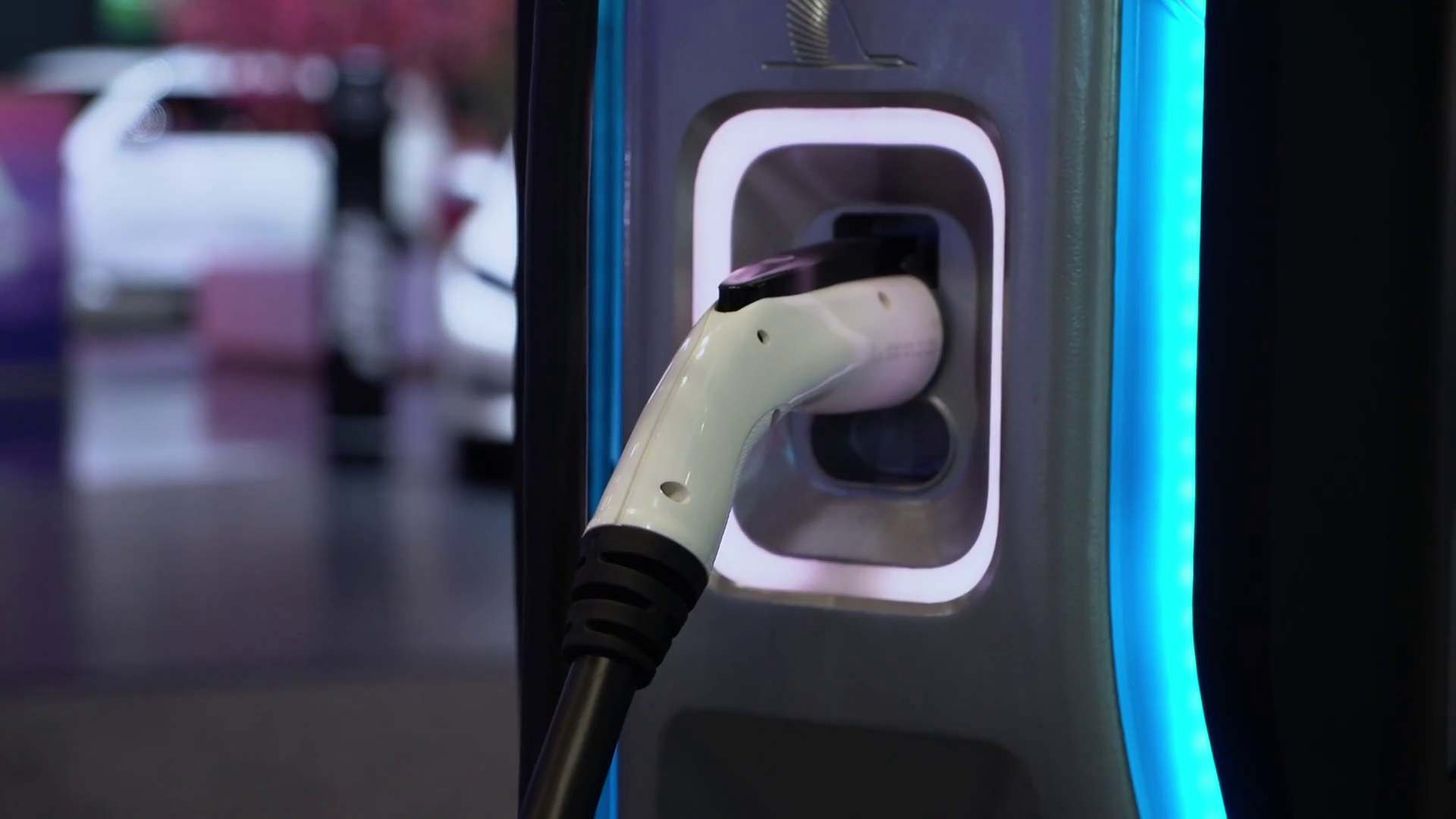 Detailed Closeup View Of Electric Vehicle Stock Footage SBV-352008751 ...