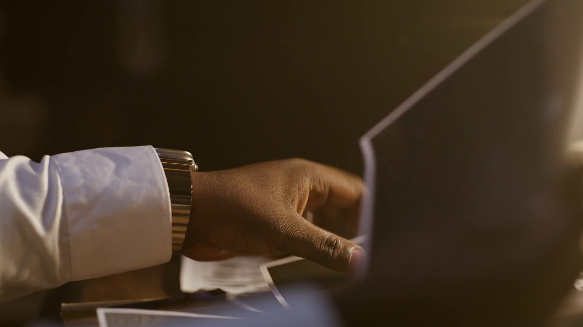 The Detective Examines Photographs Close-up Stock Footage SBV-352099774 ...