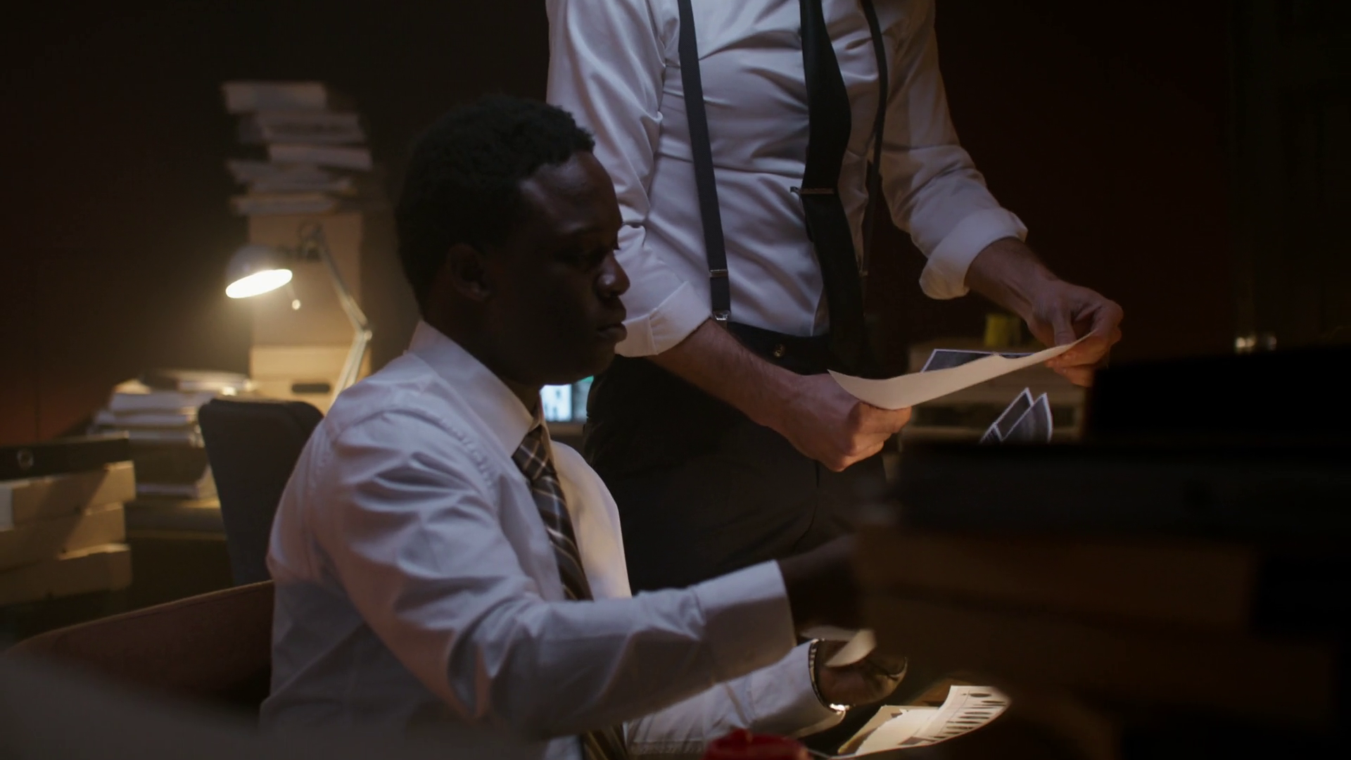 The Detectives Work Together In Office Study Stock Footage SBV ...