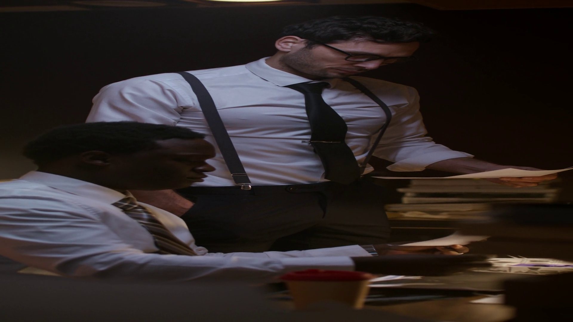 The Detectives Work Together In Office Study Stock Footage SBV ...