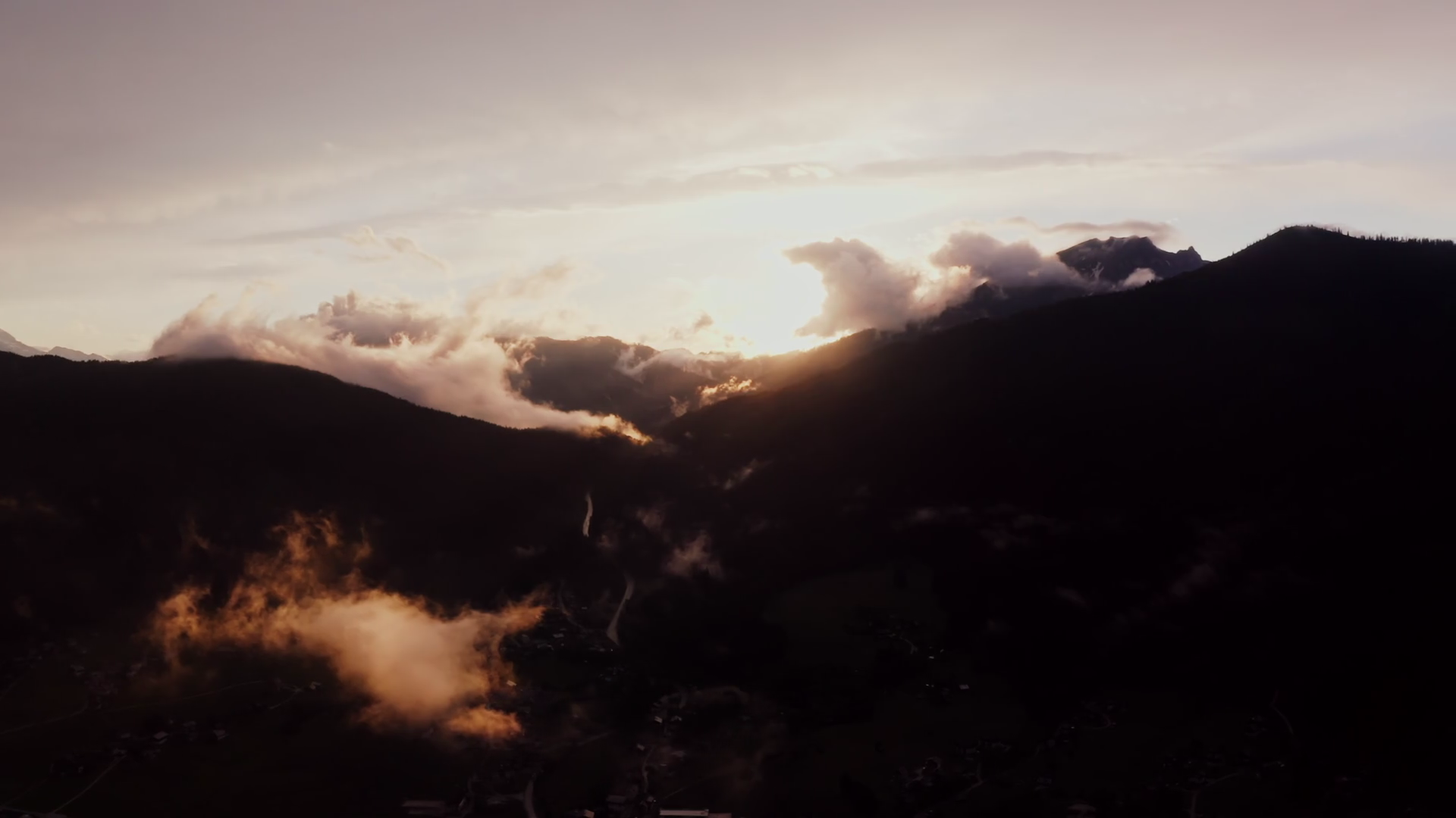 The Light Of Rising Sun Breaks Through Stock Footage SBV-347704424 ...