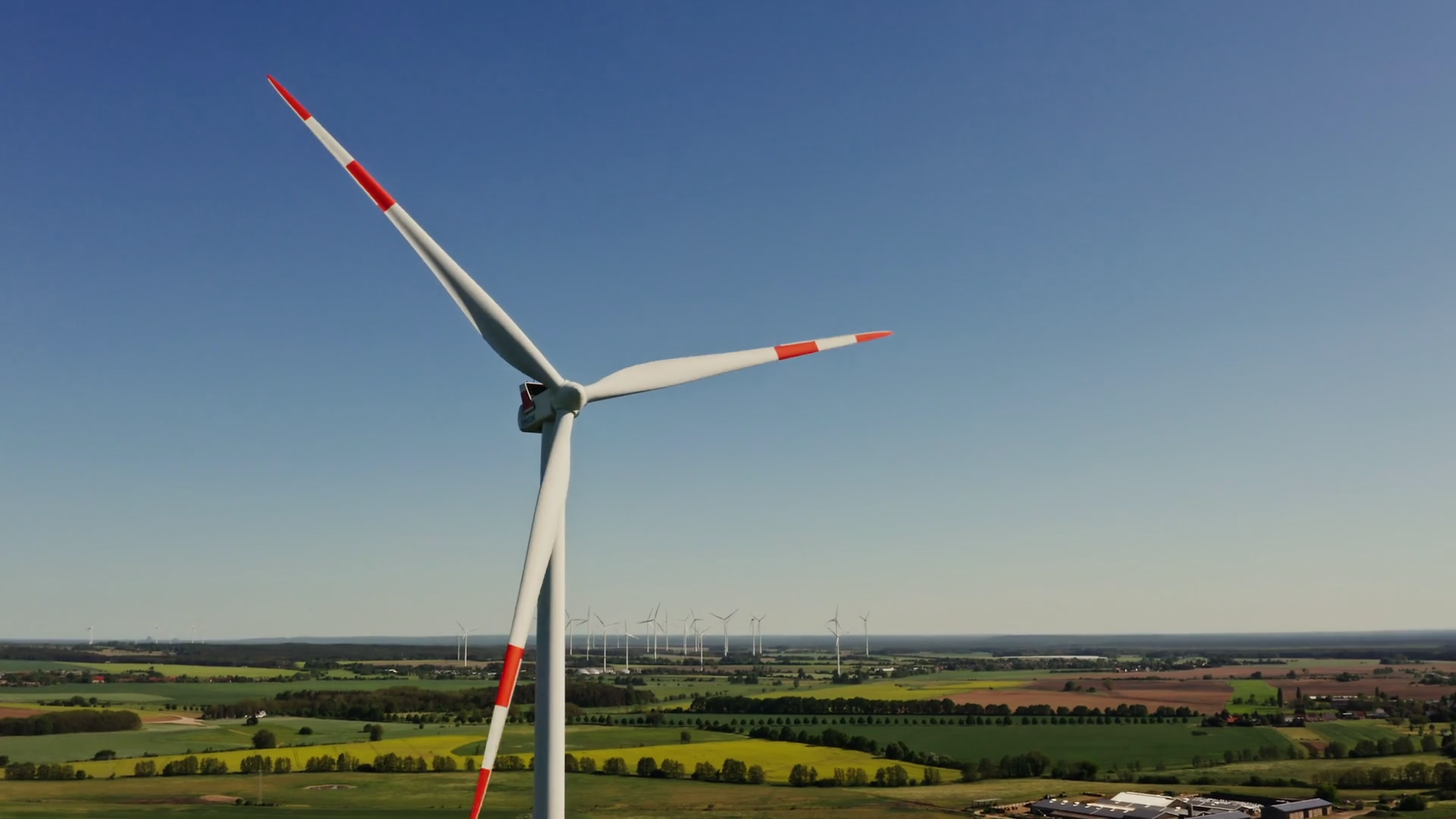A Close-up Of Spinning Blades Of Of Wind Stock Footage SBV-347703995 ...